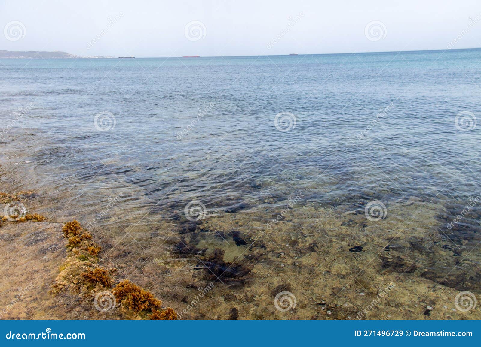 Beautiful Day on the Beach in Rimel, Bizerte, Tunisia Stock Image ...