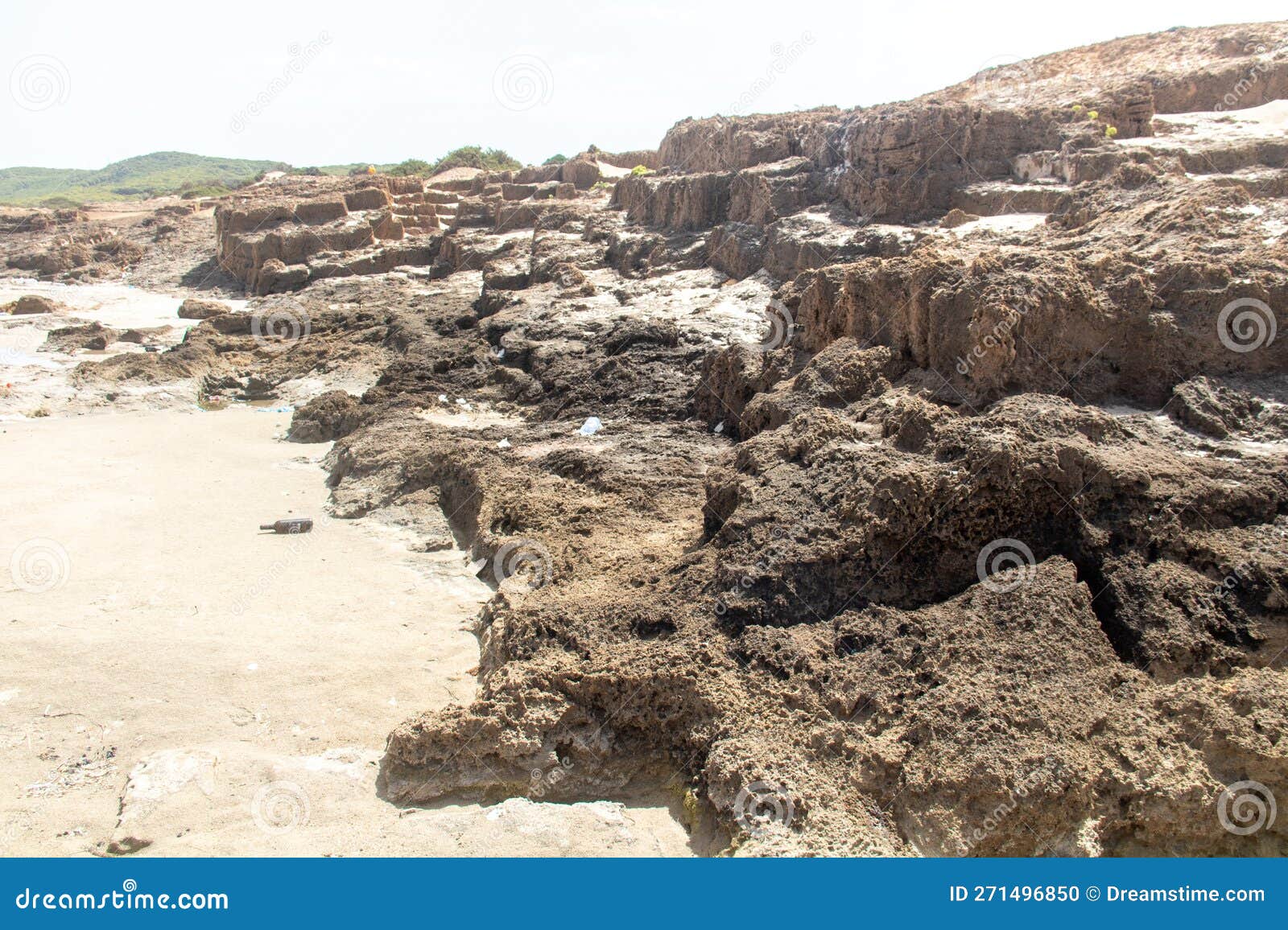 Beautiful Day on the Beach in Rimel, Bizerte, Tunisia Stock Photo ...