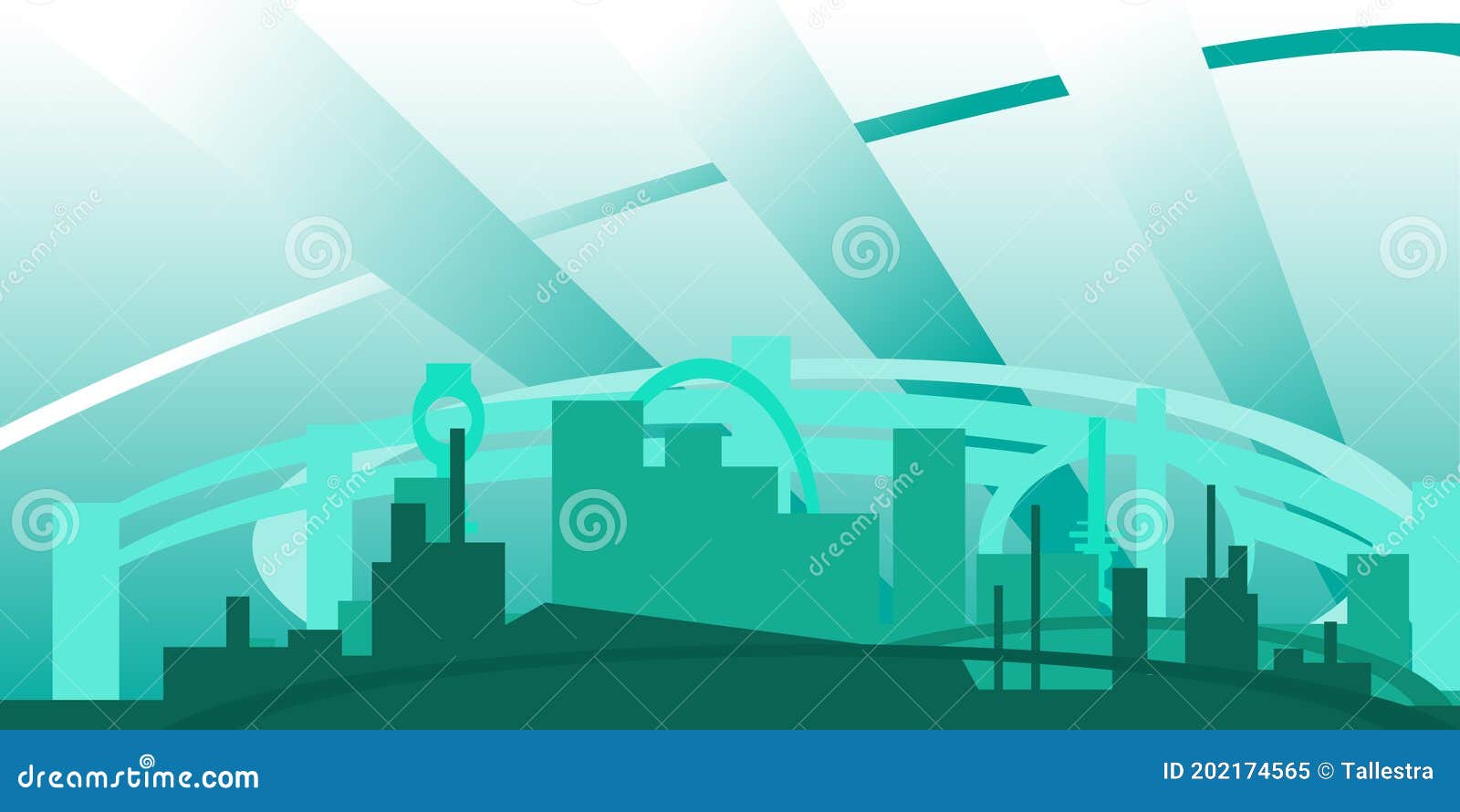 Beautiful Day in the Emerald City Stock Vector - Illustration of ...