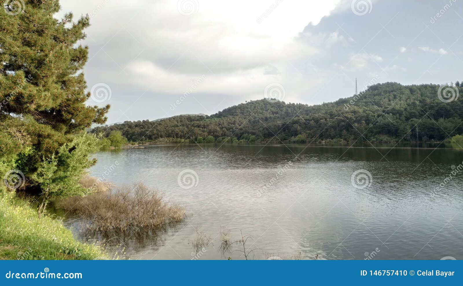 Beautiful Day on the Lake Shore Stock Photo - Image of glenchurch ...