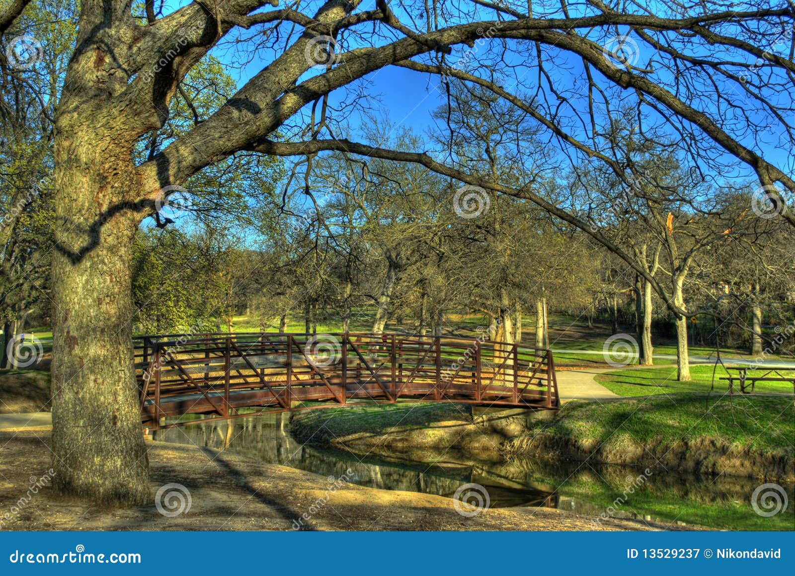 Beautiful day at the park stock image. Image of architecture - 13529237
