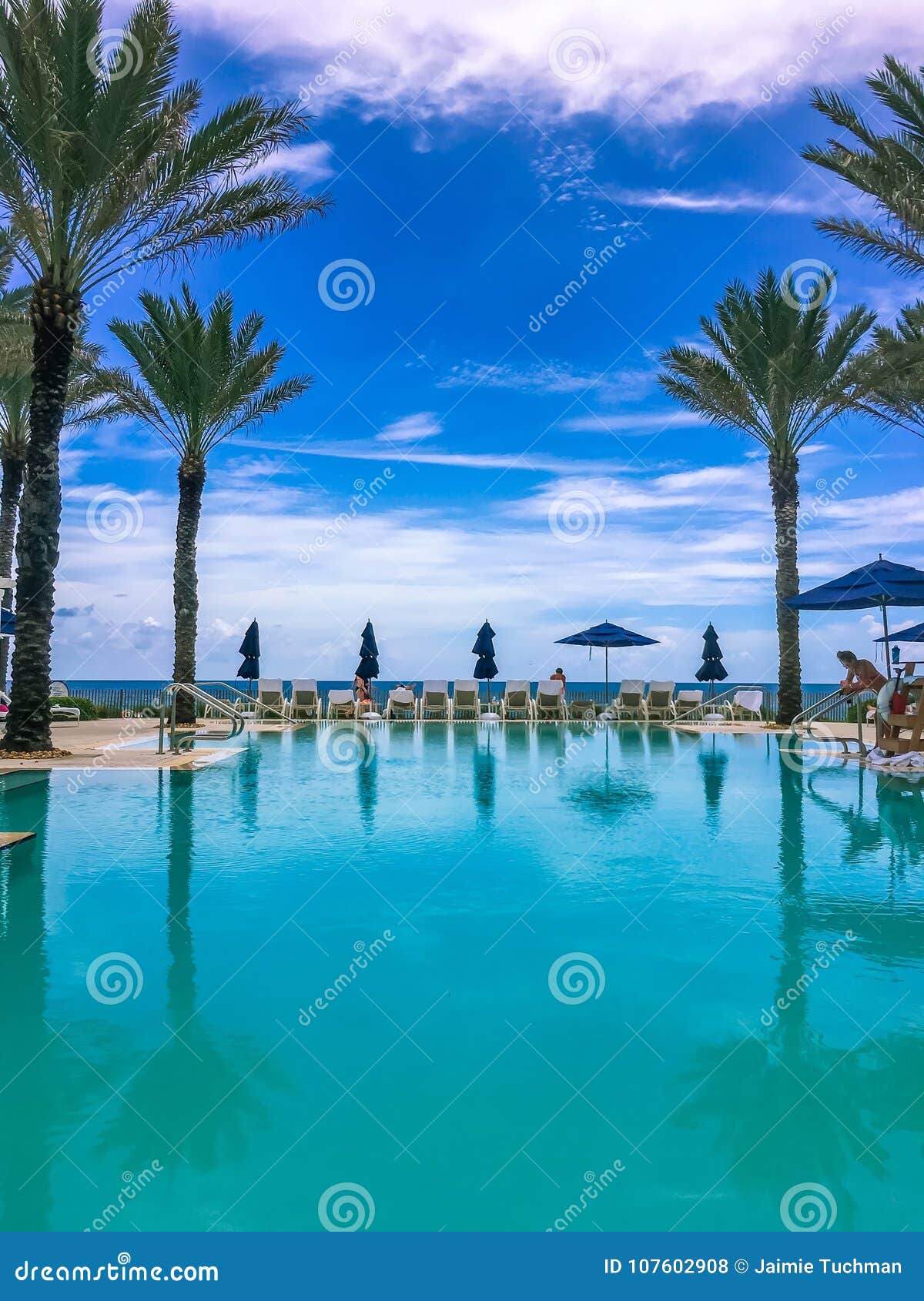 Beautiful Day at the Pool in Summer Stock Photo - Image of ripple ...