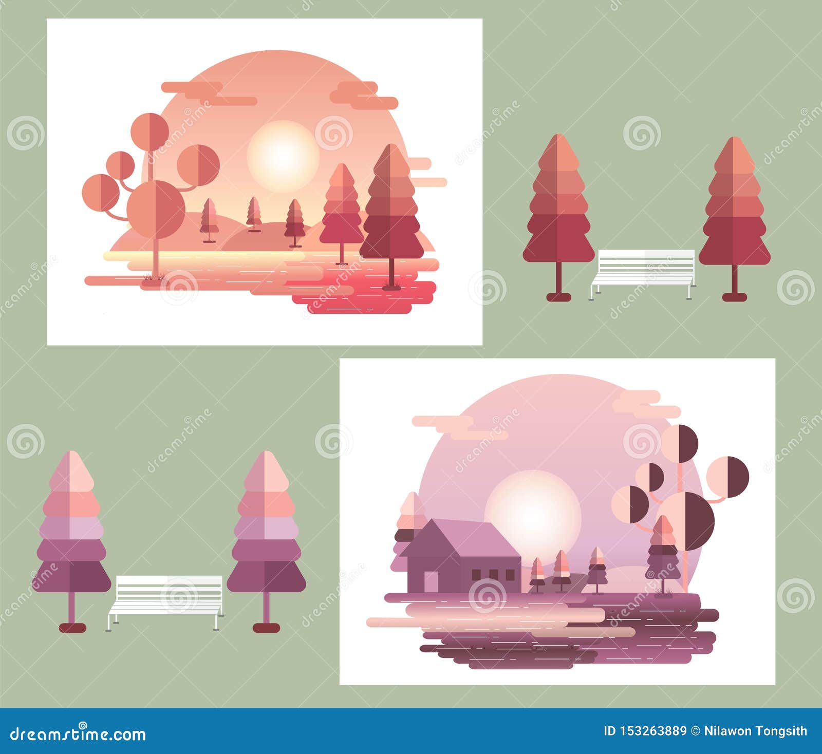 Beautiful Daytime Beach Landscape Cartoon Illustration | CartoonDealer ...