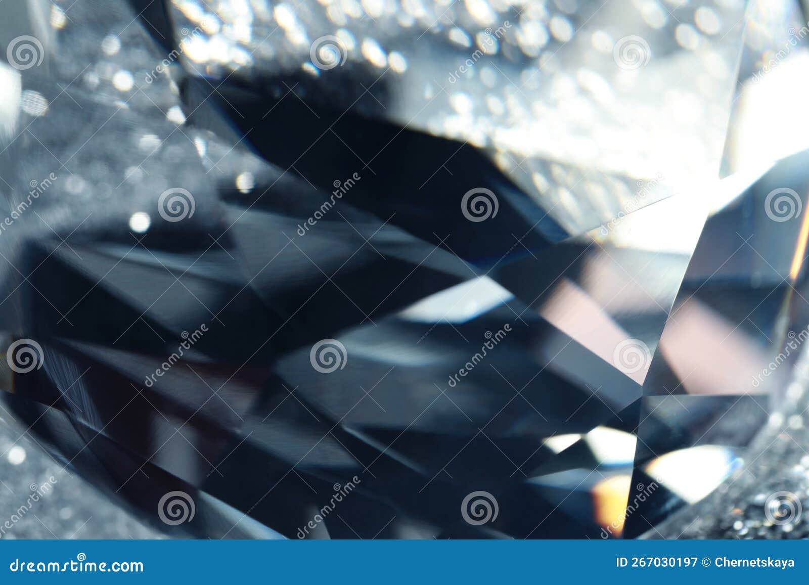 Beautiful Dazzling Diamond As Background, Closeup View Stock Image ...