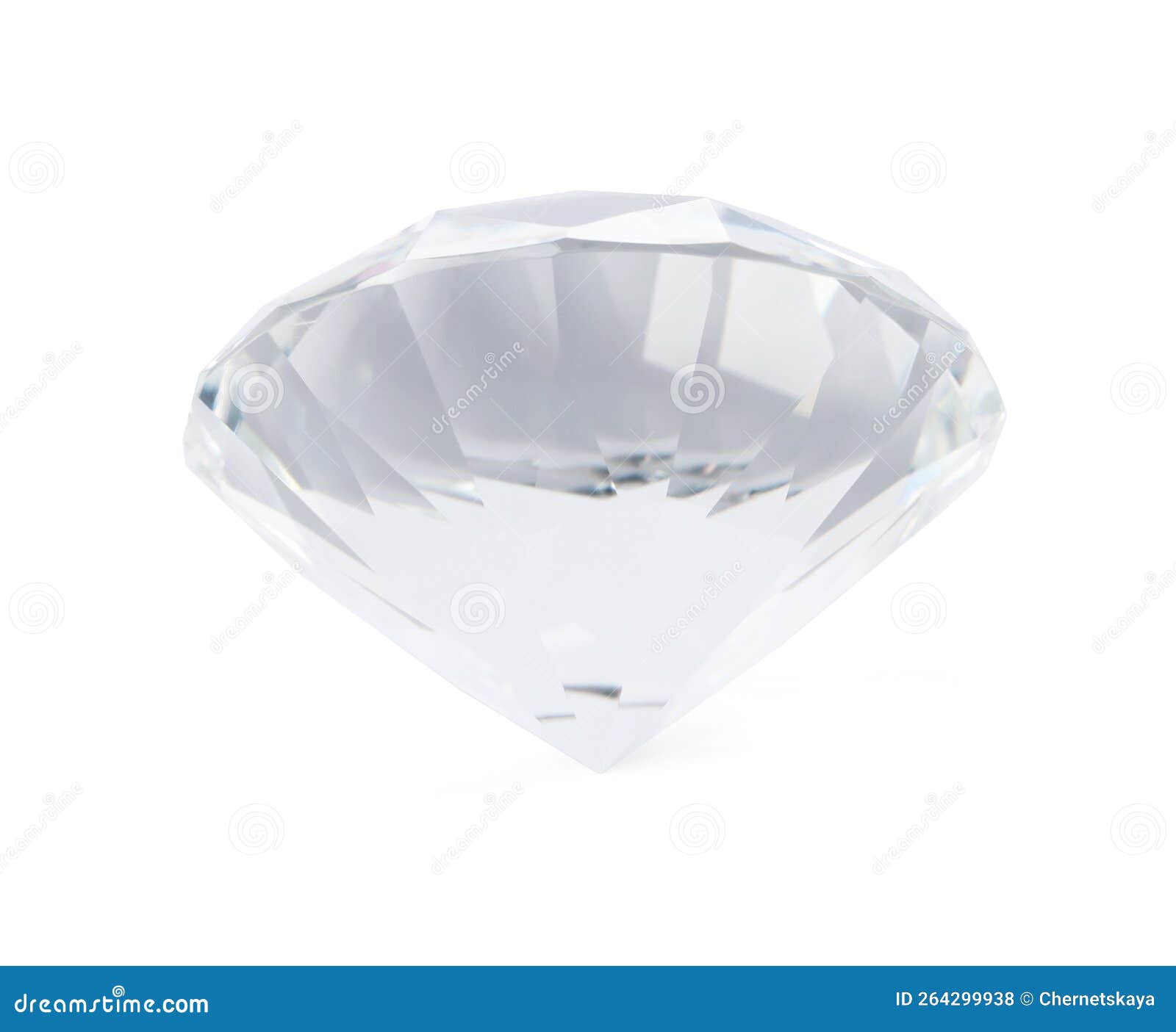 Beautiful Dazzling Diamond Isolated on White. Precious Gemstone Stock ...