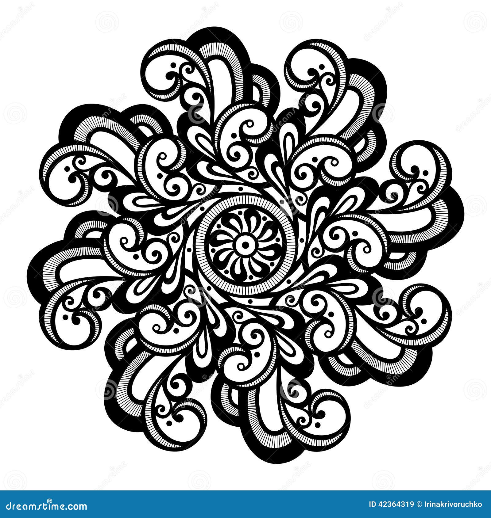Beautiful Deco Circle (Vector) Stock Vector - Illustration of mandala ...