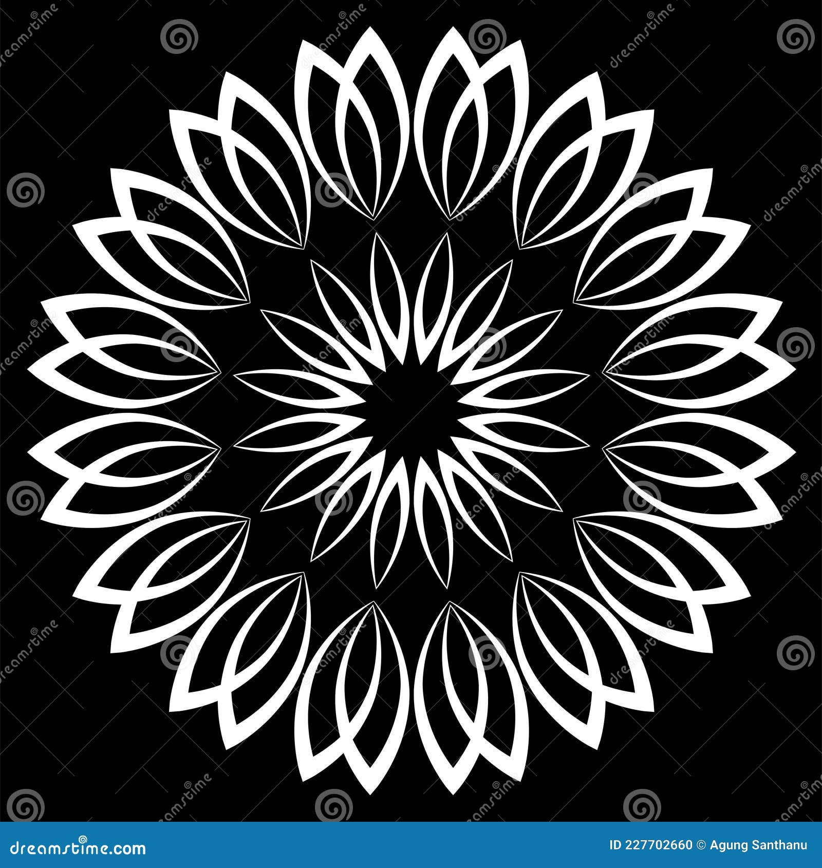Mandalas, Fractals, Optical Illusions Vectors & Clipart Hand Drawn ...