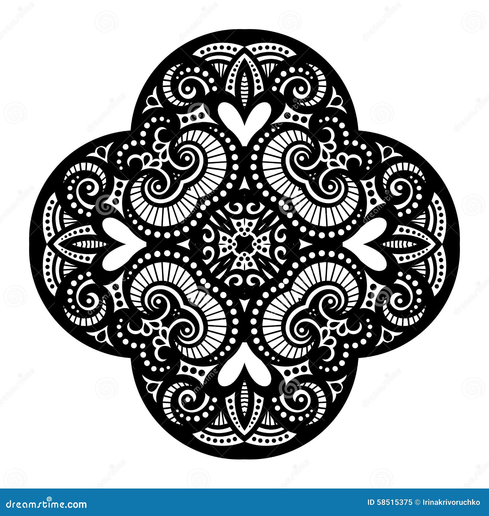 Beautiful Deco Square (Vector) Stock Vector - Illustration of design ...