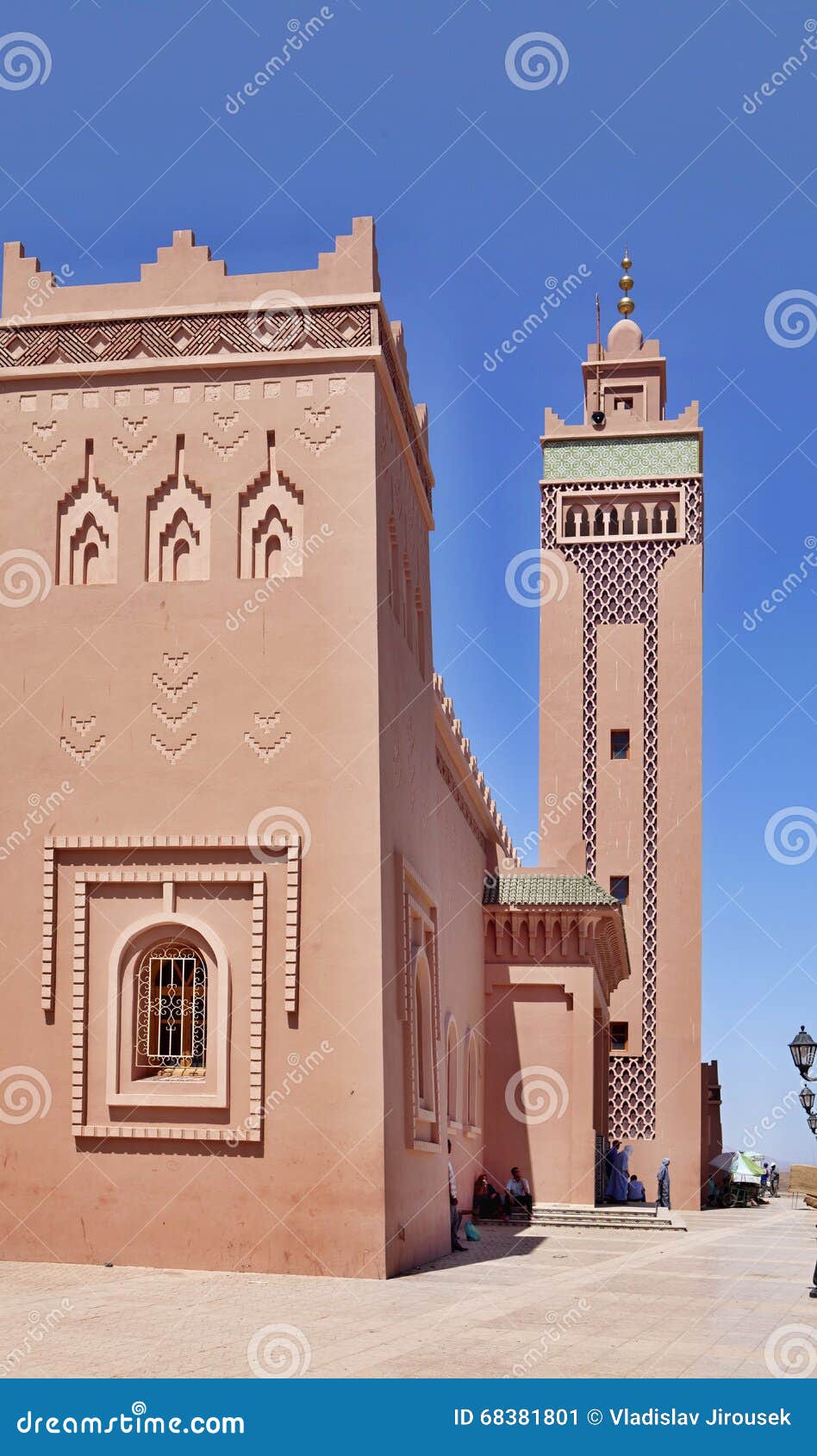 Beautiful Decoration of the Mosque with a Minaret, Zagora, Morocco ...