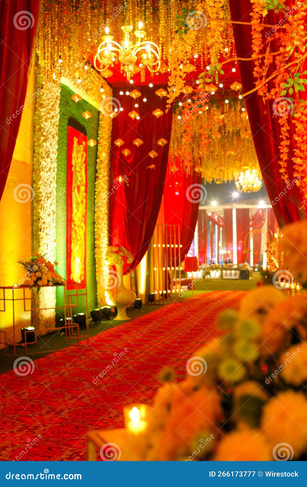 The Beautiful Decorations Cultural Program Stock Image - Image of asia ...