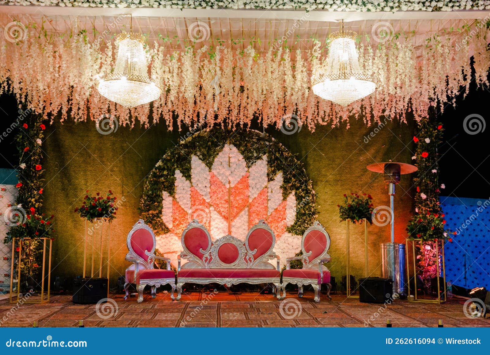 Wedding Decorations, Props, Candlelight Stock Photo - Image of color ...