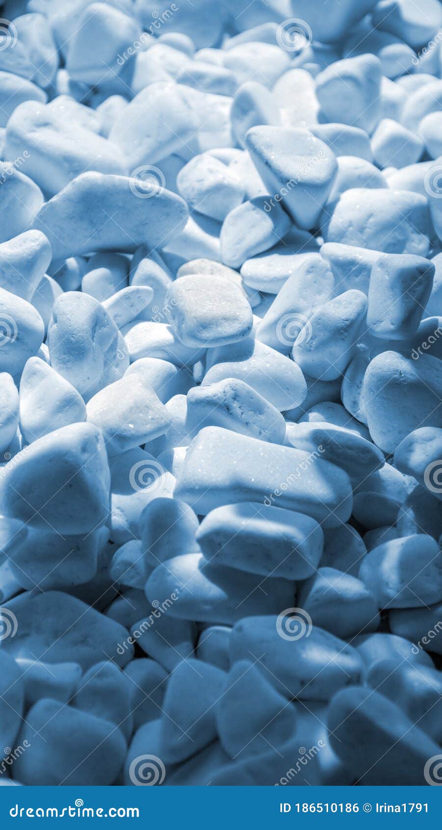 Beautiful Decorative Blue Stones. Wall Mural Stock Photo - Image of ...