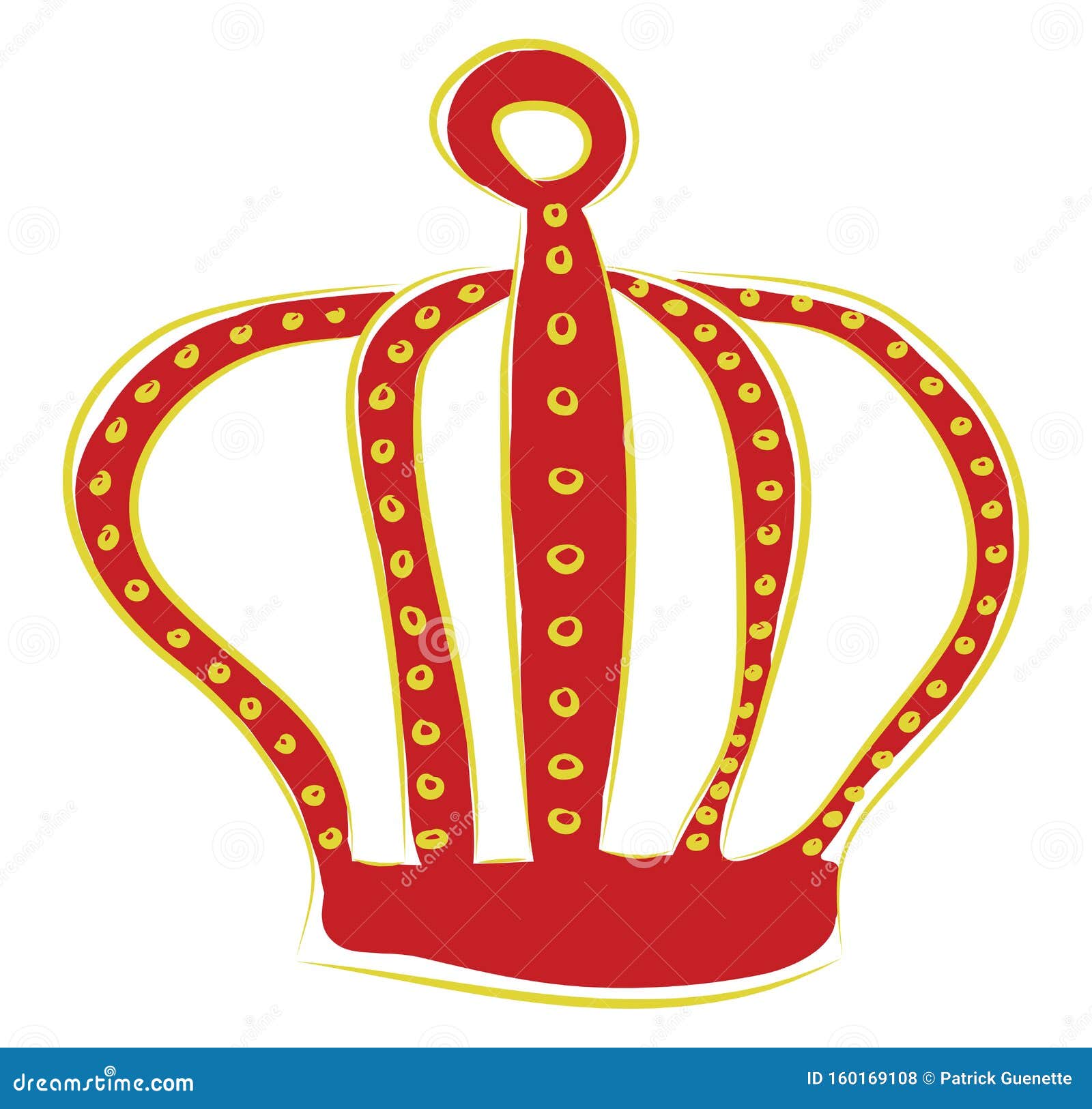 A Red Crown, Vector or Color Illustration Stock Illustration ...