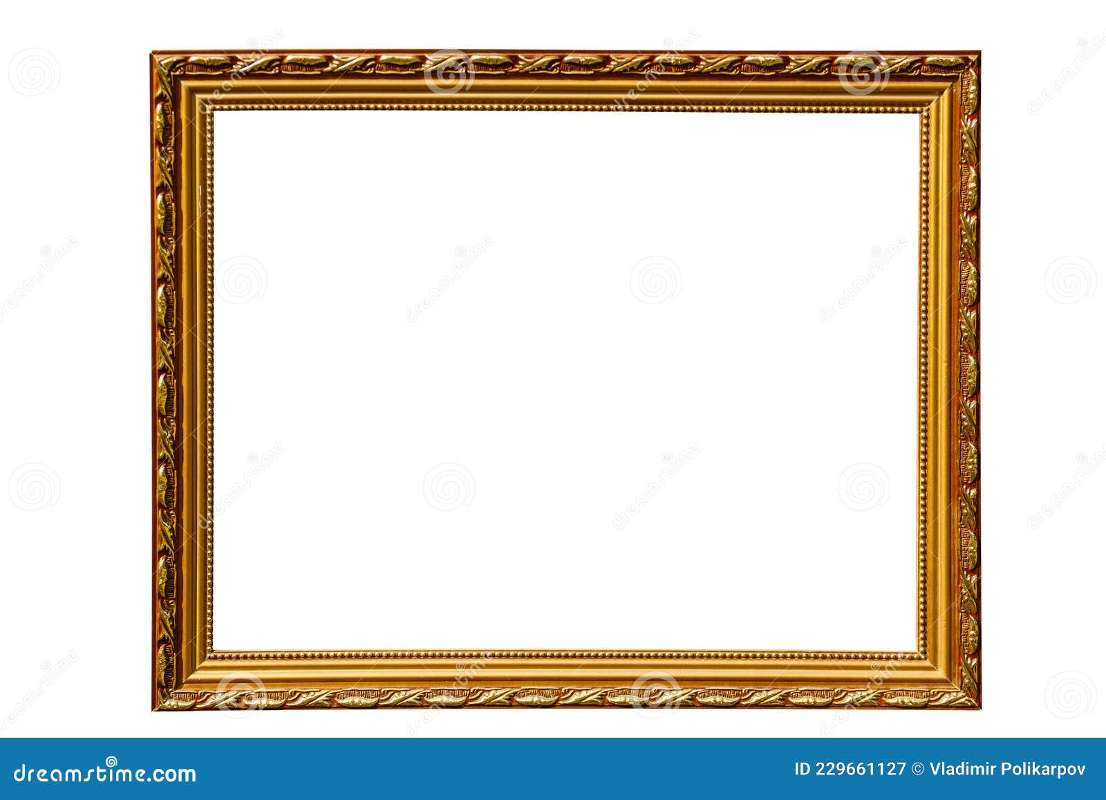 Beautiful Decorative Frame in Isolation on a White Background Stock ...