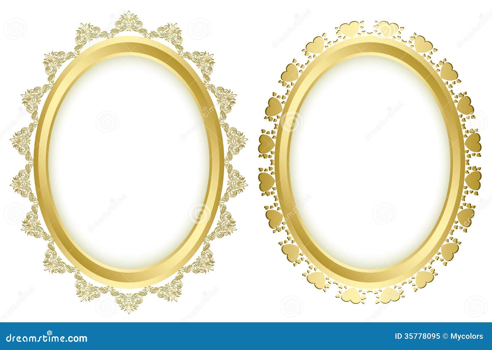 Beautiful Decorative Frames - Vector Set Stock Vector - Illustration of ...