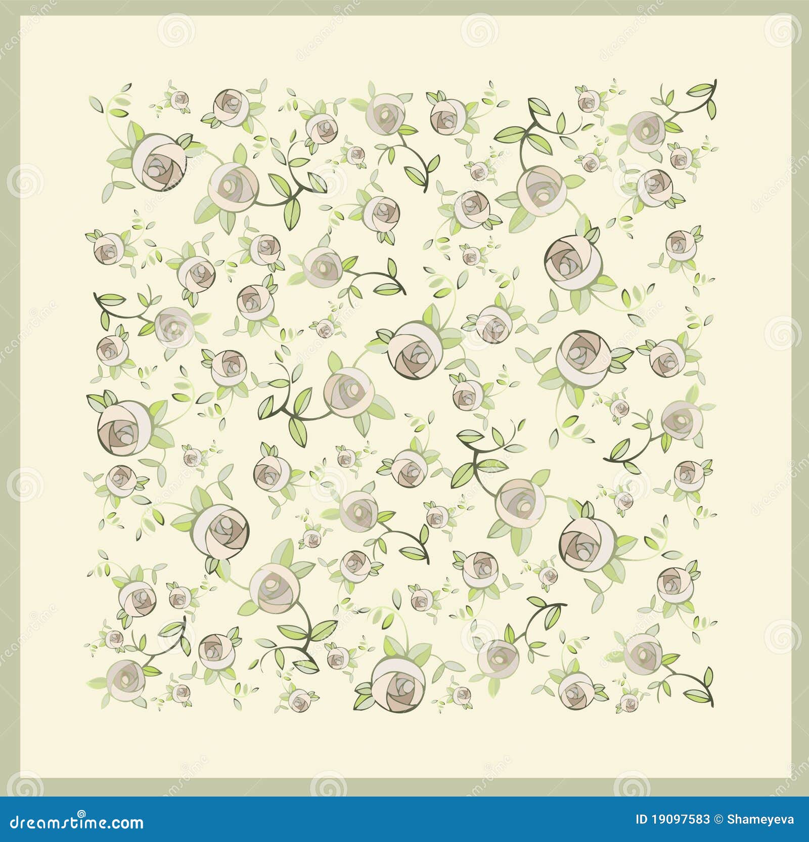 Beautiful Decorative Framework with Flowers. Greet Stock Vector ...