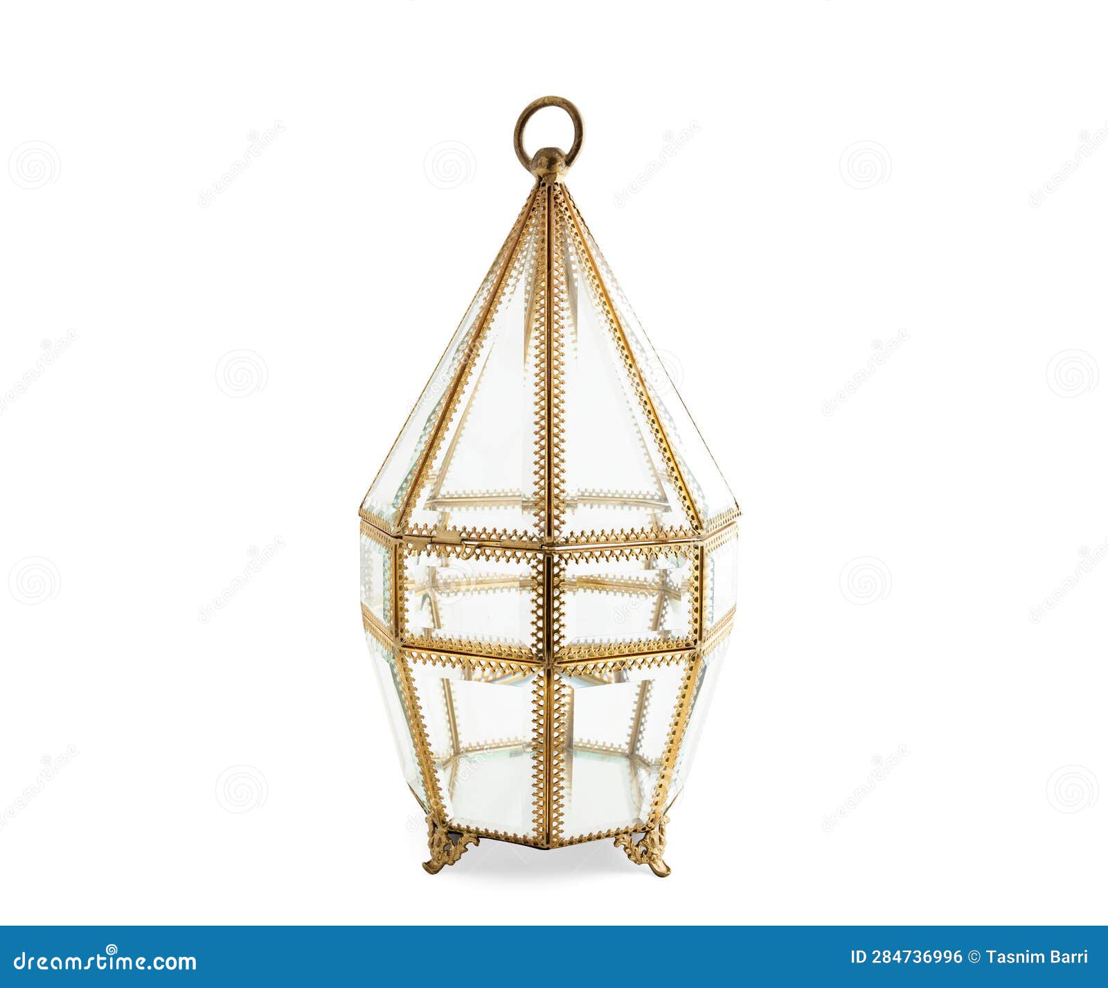 Beautiful Decorative Glass Box Isolated on White Background Stock Photo ...