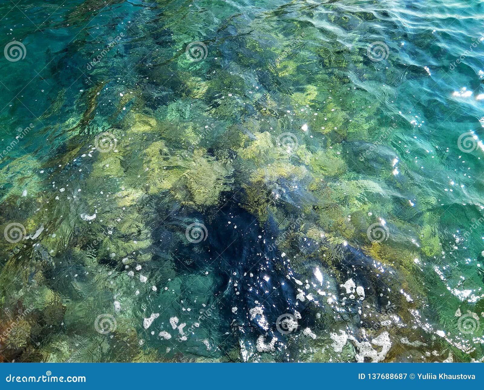 Beautiful Deep Clean and Clear Sea Water Stock Image - Image of calm ...