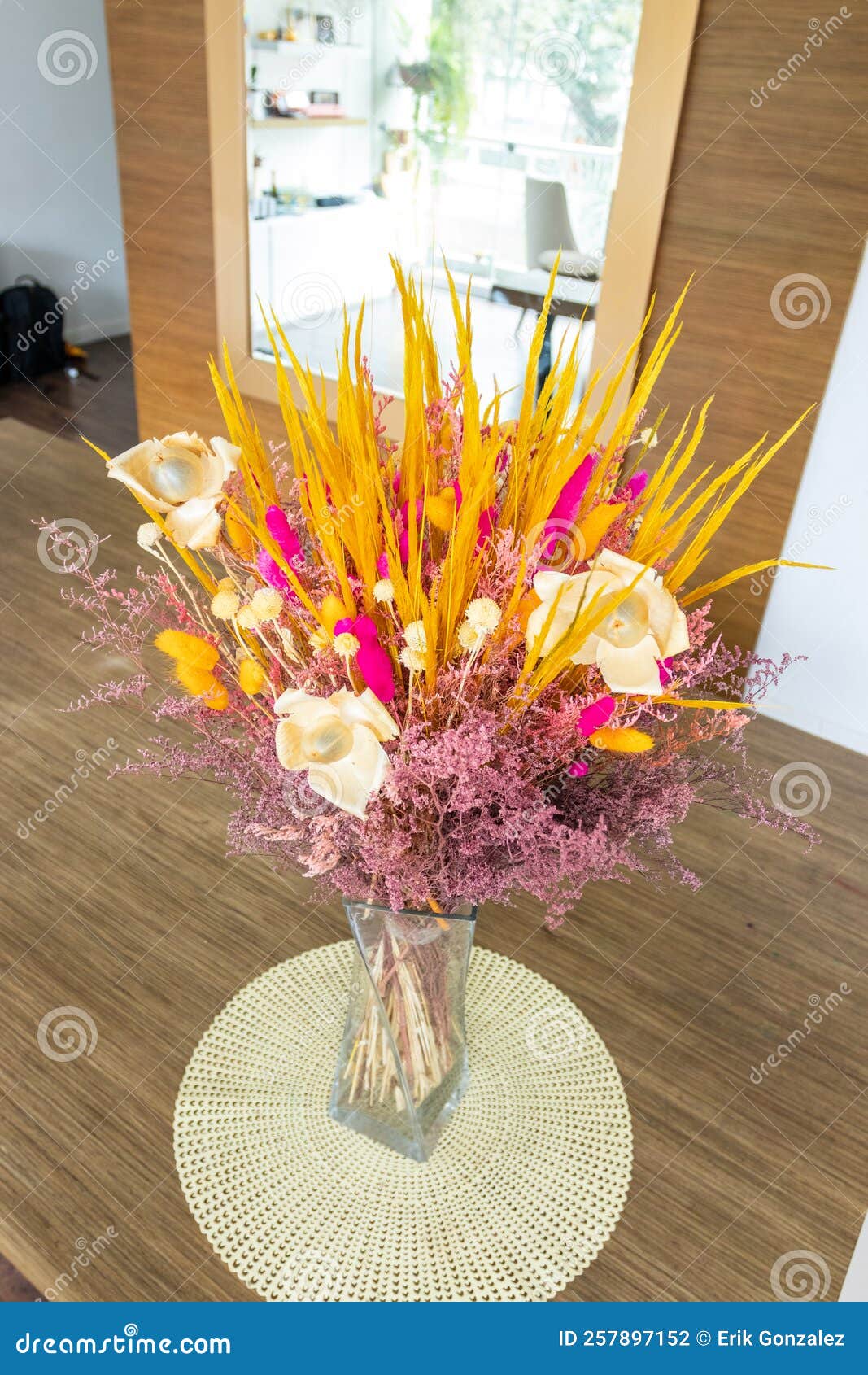 Beautiful Dehydrated Flower Arrangement Stock Photo - Image of love ...