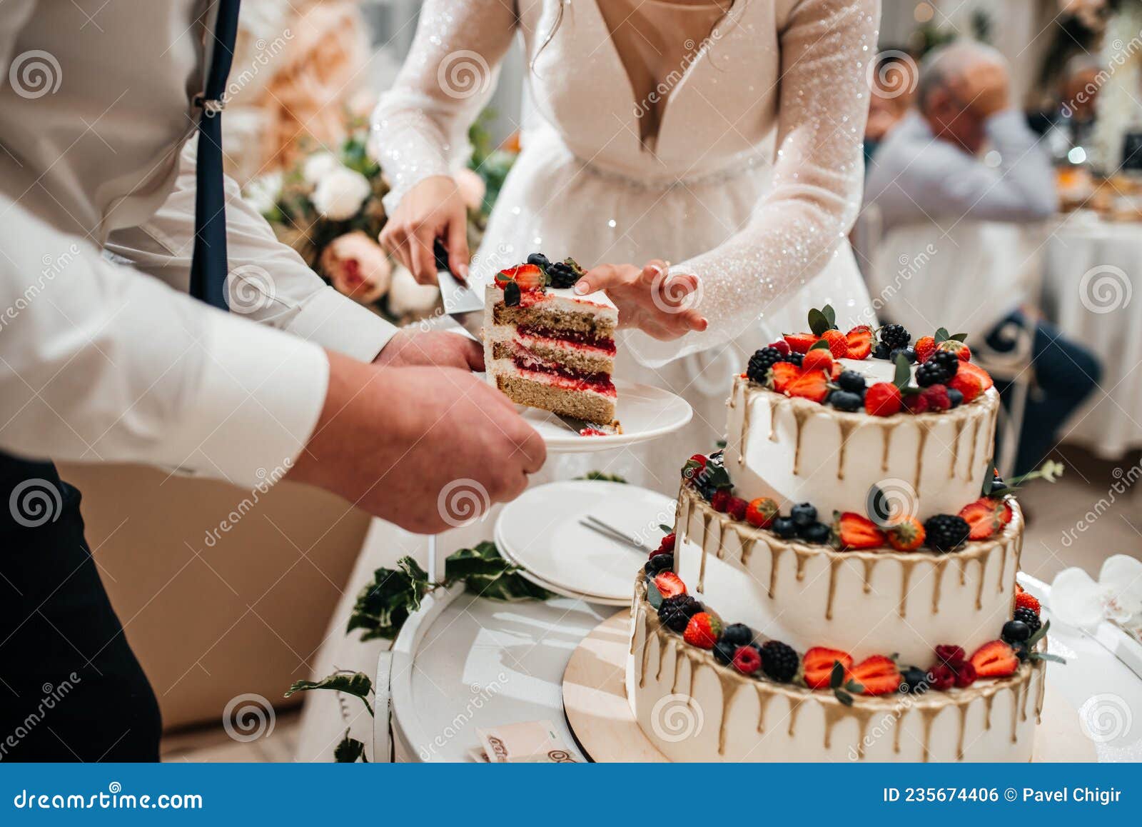 Beautiful and Delicious Wedding Cake Stock Photo - Image of cupcake ...