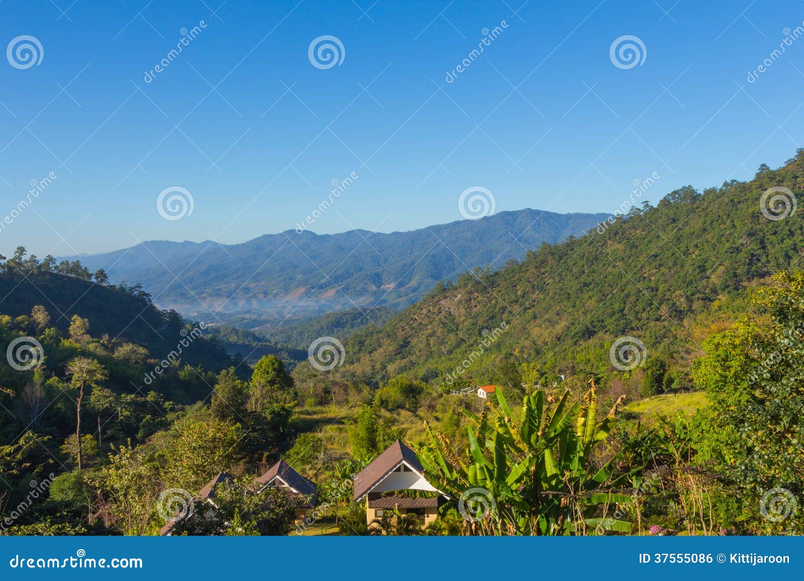 Beautiful Depth of Mountain View Stock Photo - Image of relax, ozone ...
