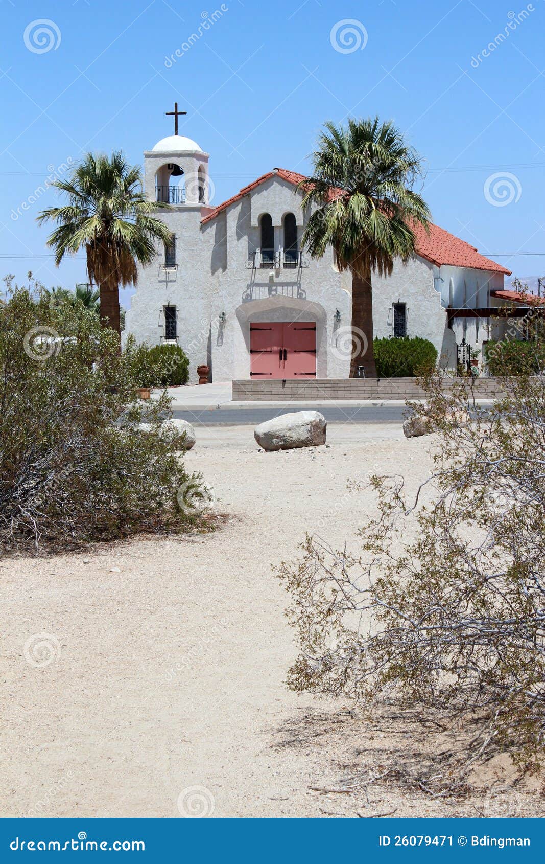 Beautiful Desert Church stock image. Image of architecture - 26079471