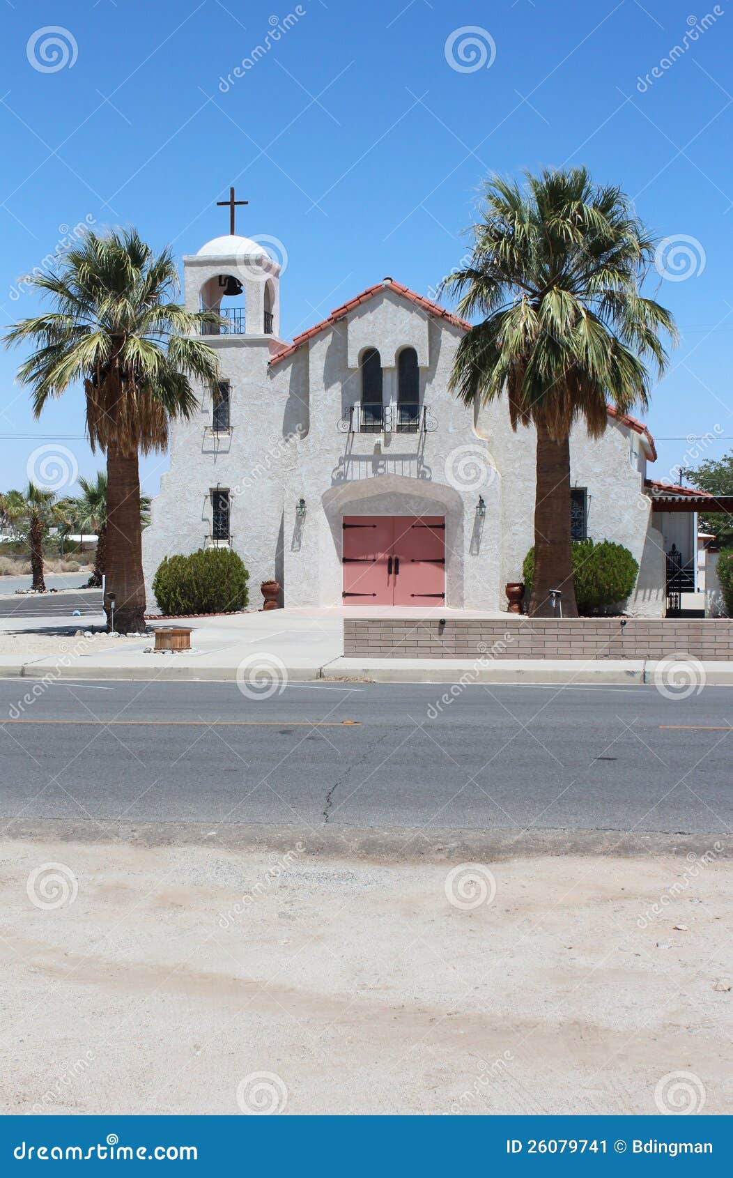 Beautiful Desert Church stock image. Image of arrid, architecture ...