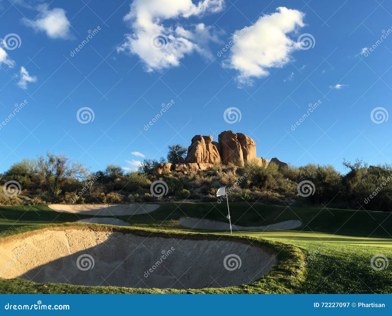 Beautiful Desert Golf Course Landscape Royalty-Free Stock Photo ...