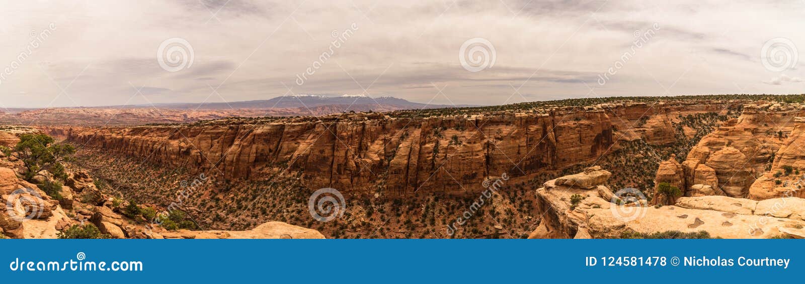 The Beautiful Desert Landscape of Moab, Utah Stock Photo - Image of ...