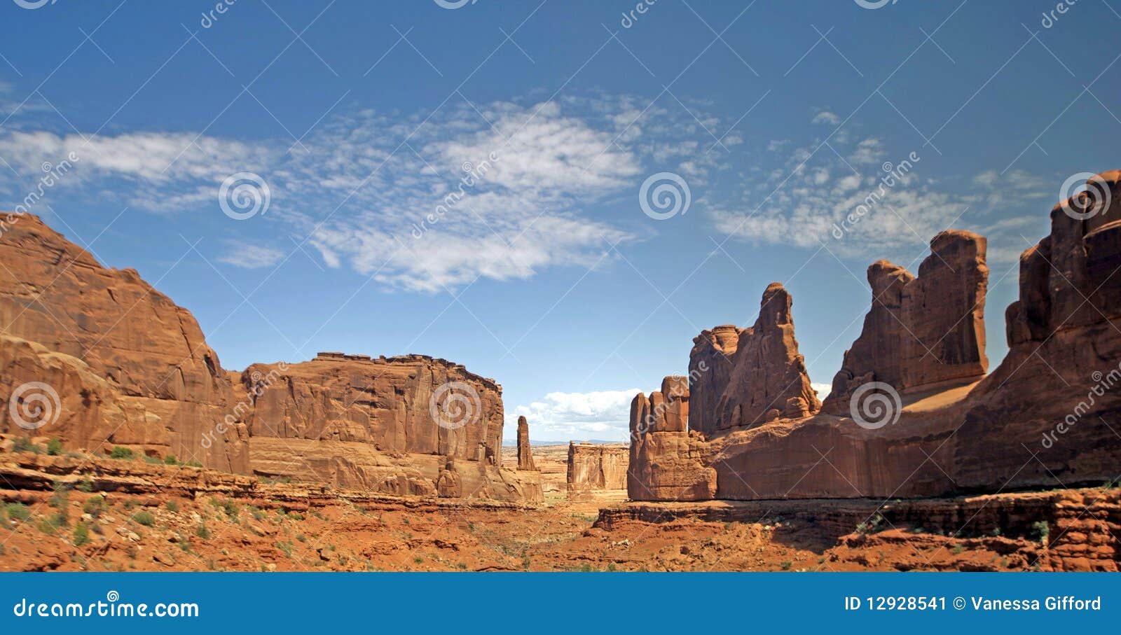 Beautiful Desert Landscape and Rock Formations Stock Image - Image of ...
