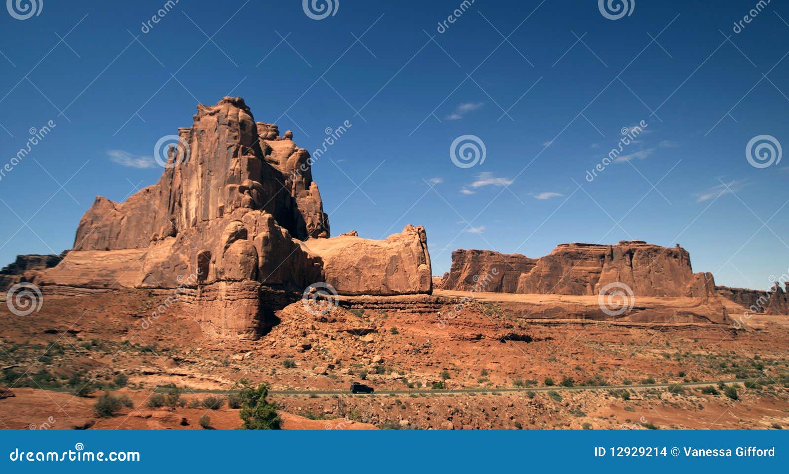Beautiful Desert Landscape and Rock Formations Stock Photo - Image of ...