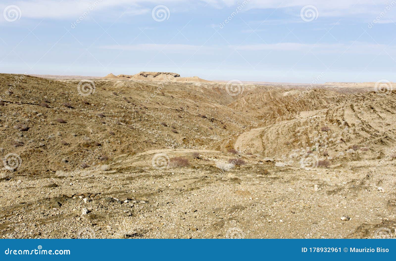 A Beautiful Desertic Landscape in Namibia Stock Image - Image of africa ...
