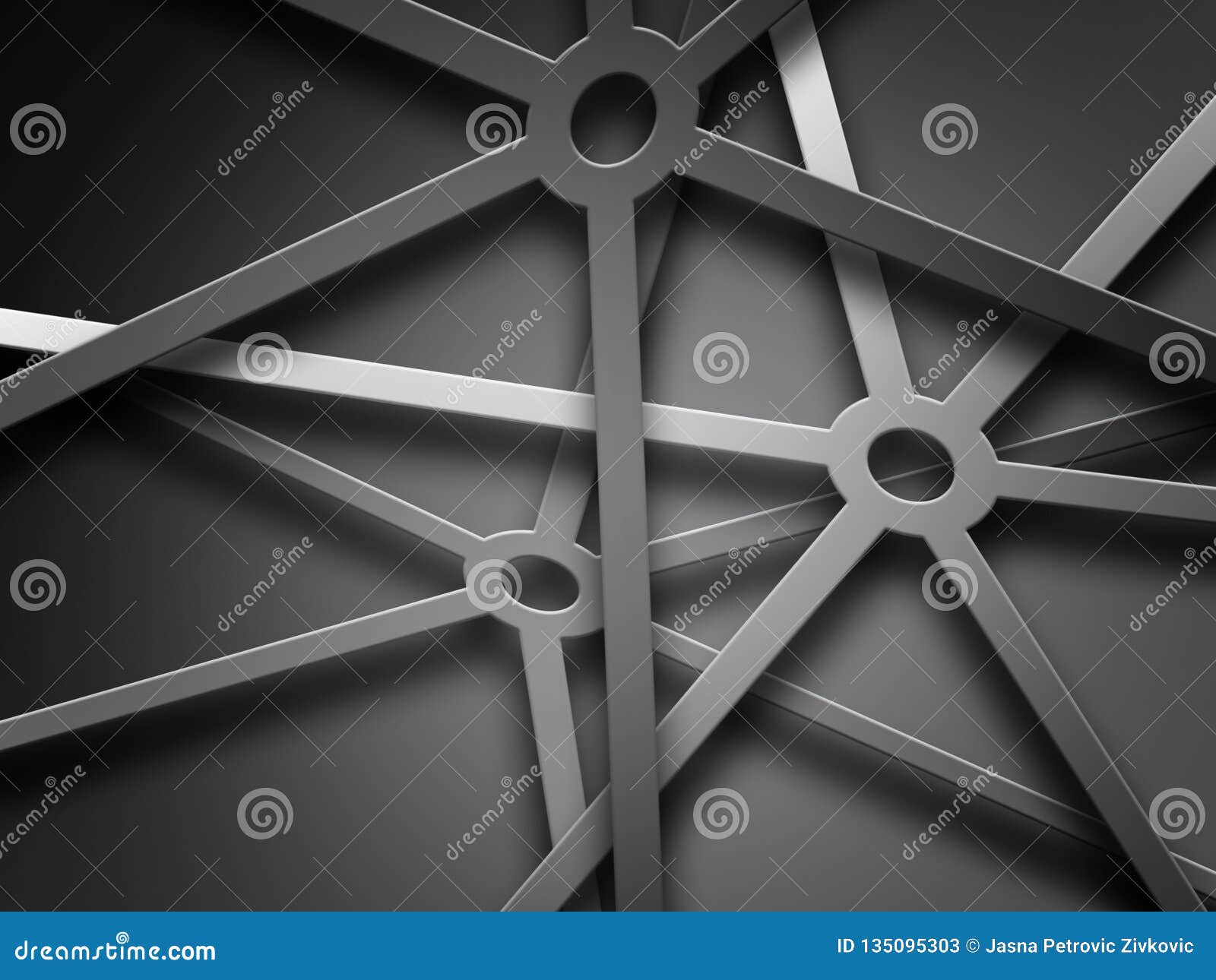 Design Background with a Cobweb of Gray Lines Stock Illustration ...