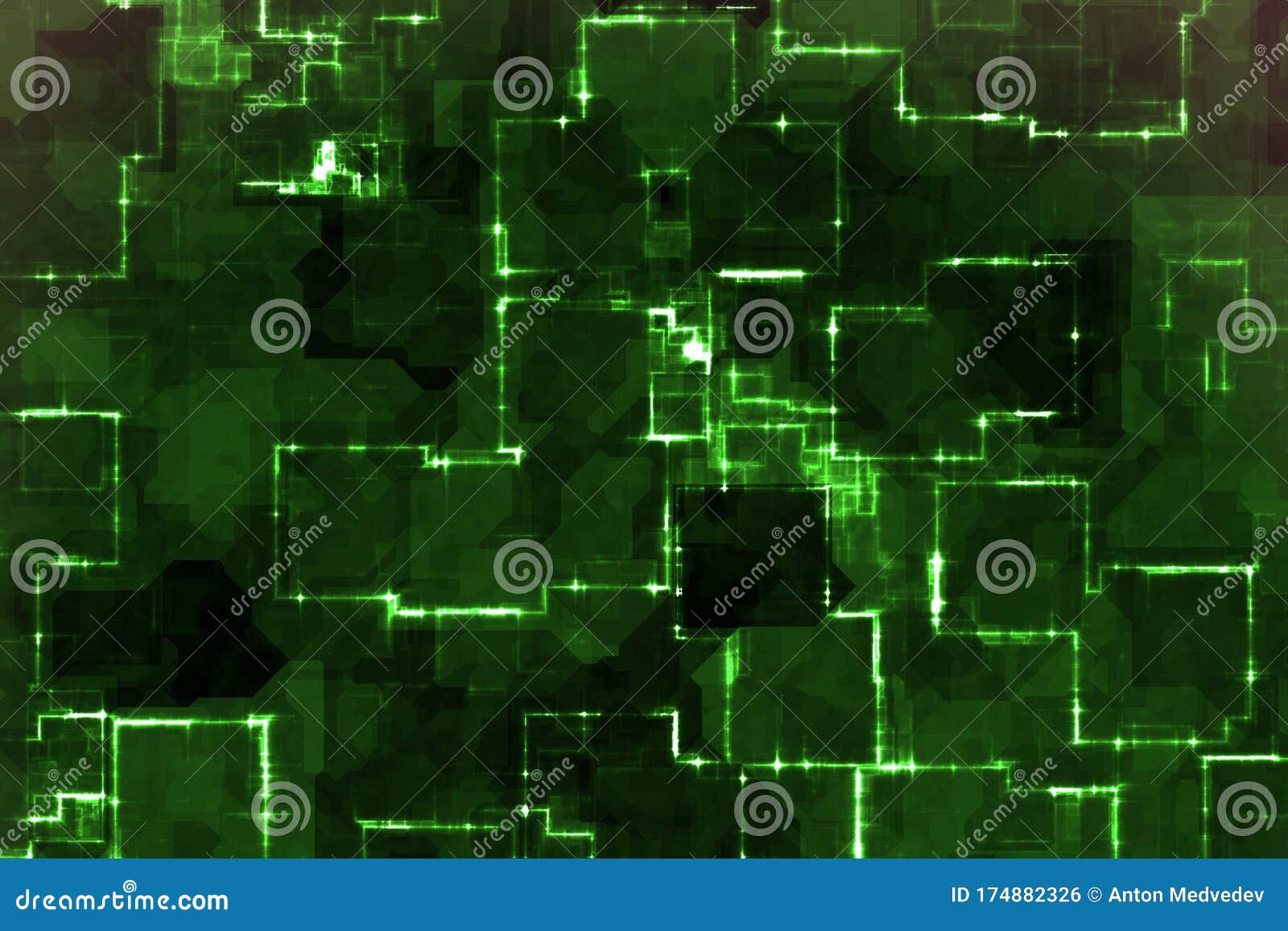 Beautiful Design Cybernetic Optic Wire Glow Computer Graphics ...