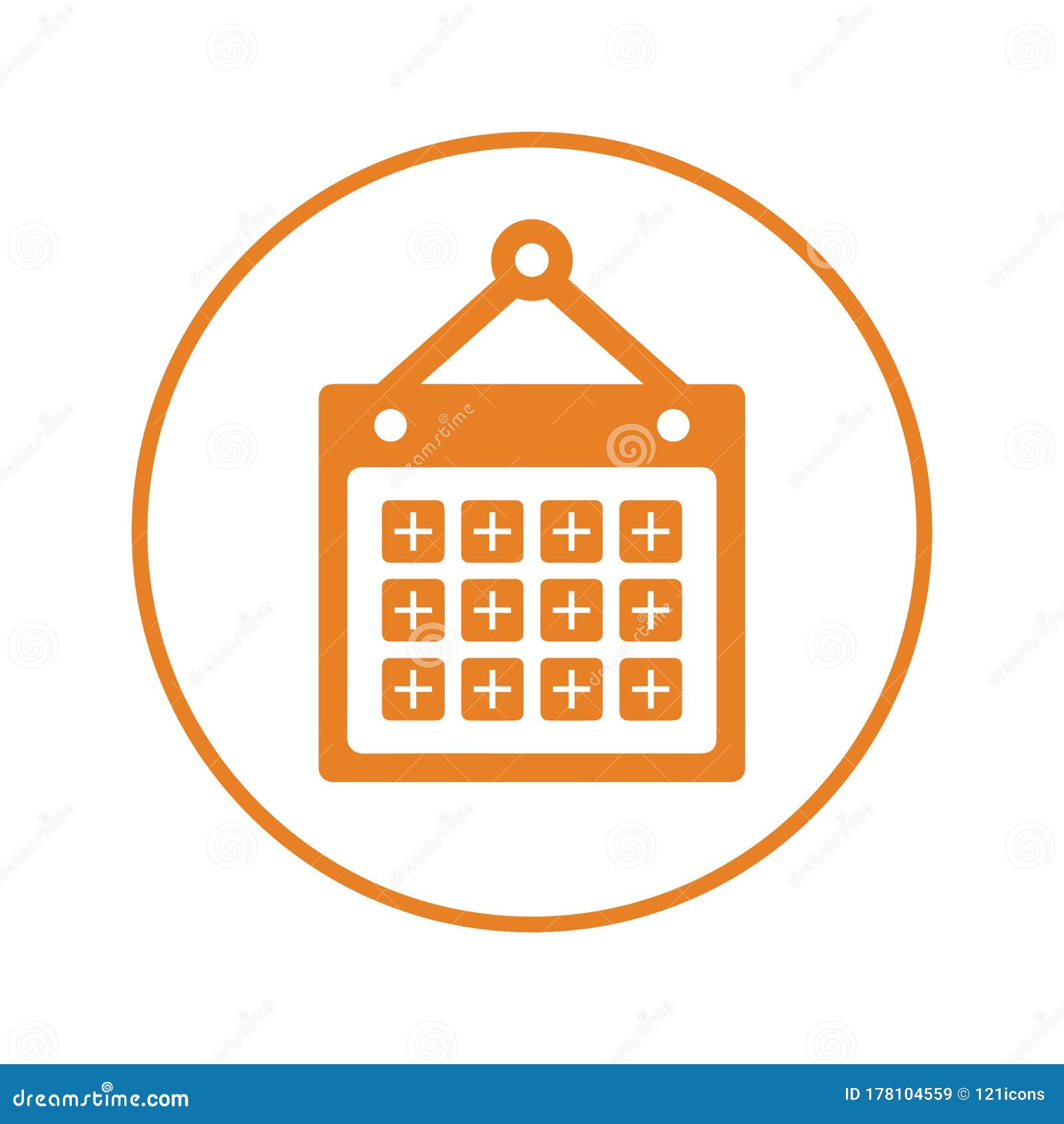 Schedule Icon, Appointment, Orange Color, Calendar, Day, Event, Month ...