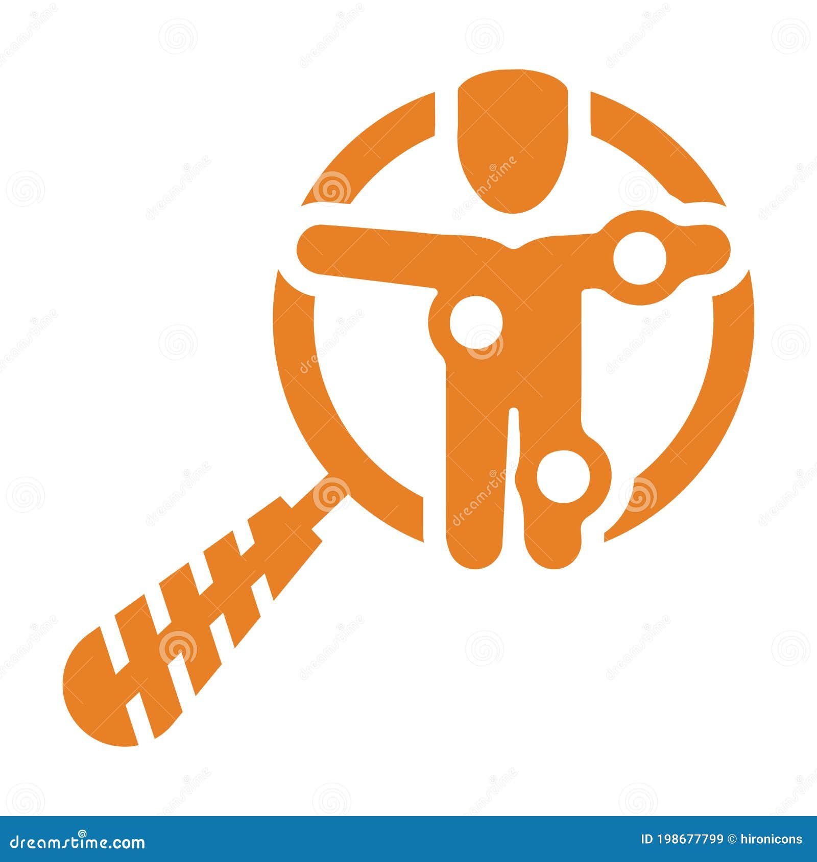 Diagnosis, Patient, Symptom Checker Icon. Orange Color Stock Vector ...