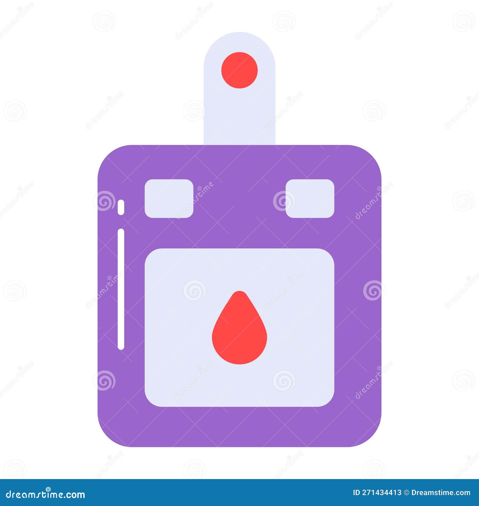 A Beautiful Design of Glucometer, Diabetes Machine, Vector Icon Stock ...