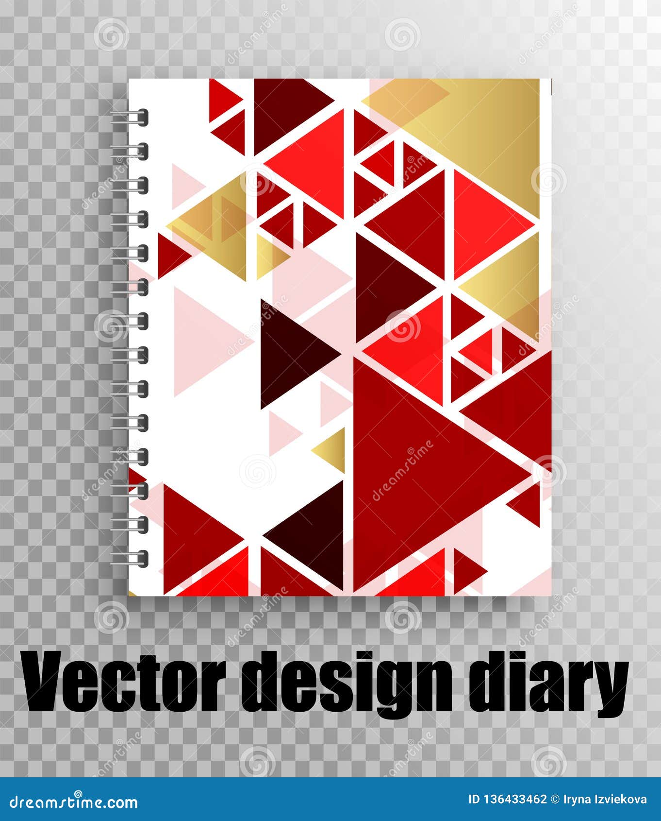 Stylish Stationery - Vector Layout Design for Notepad. Stock Vector ...