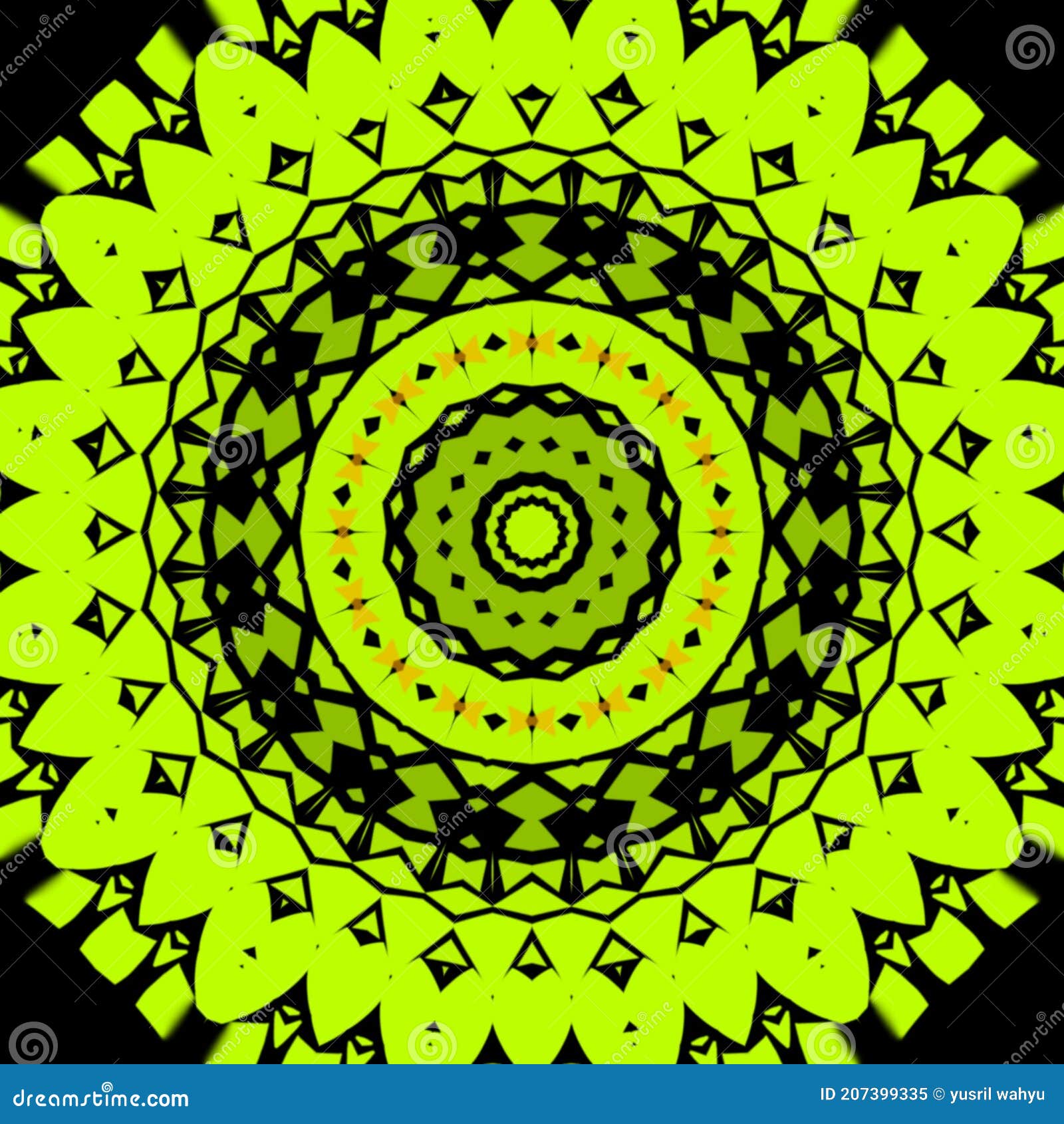 Mandala Art with Modern Design Stock Illustration - Illustration of ...