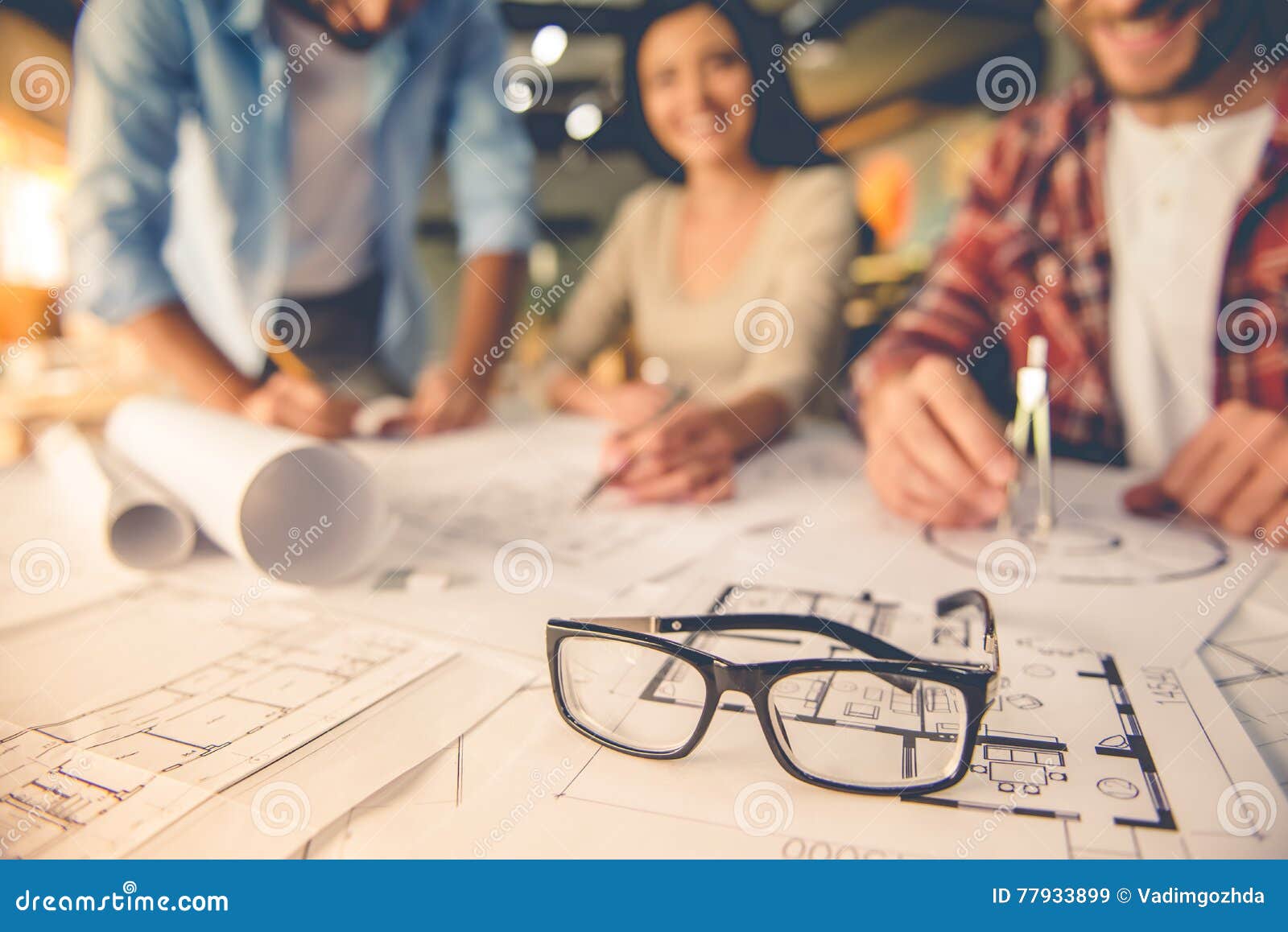 Beautiful Designers Working Stock Image - Image of dividers, girl: 77933899