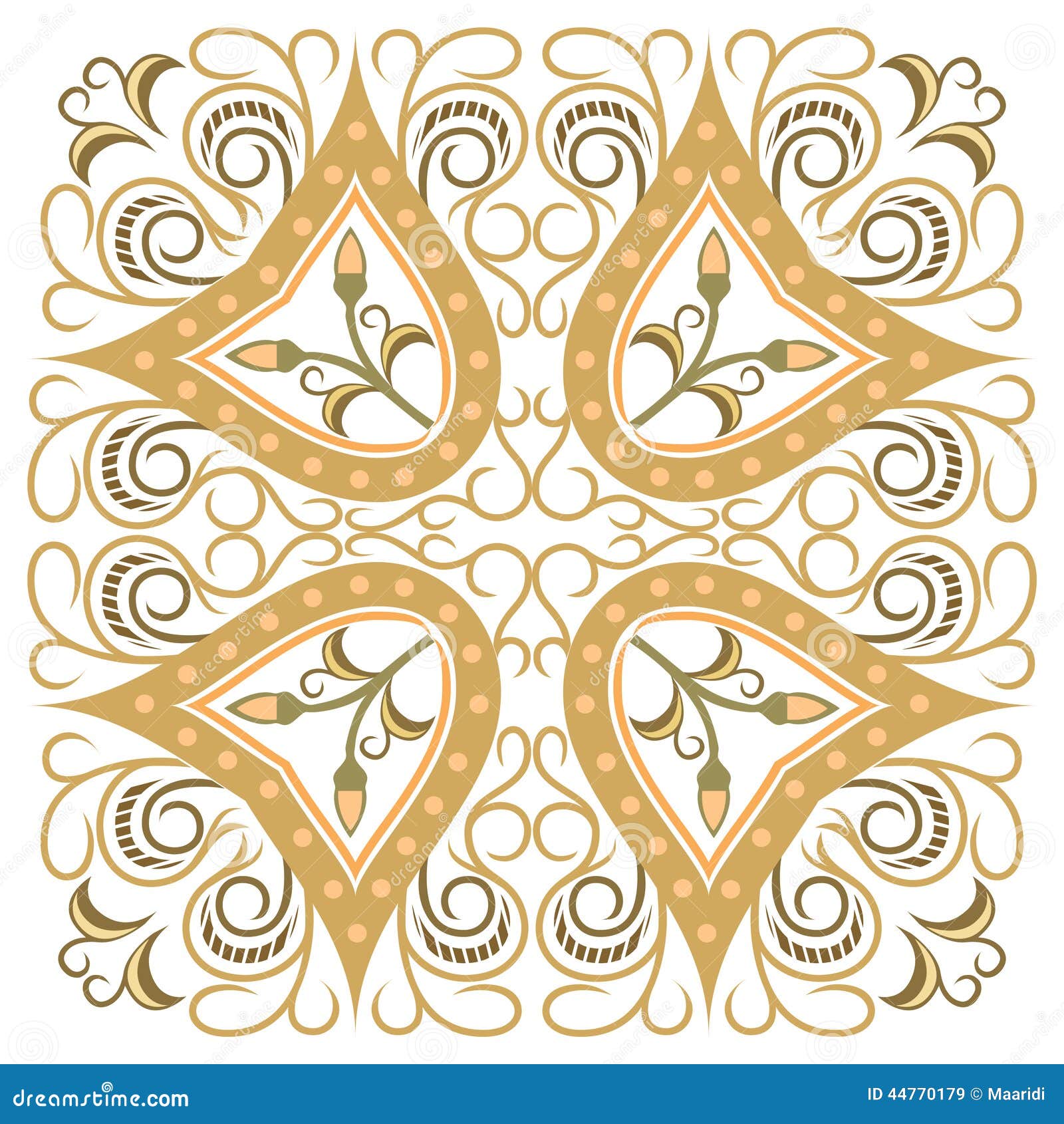 Beautiful Detailed Ornamental Pattern Stock Vector - Illustration of ...