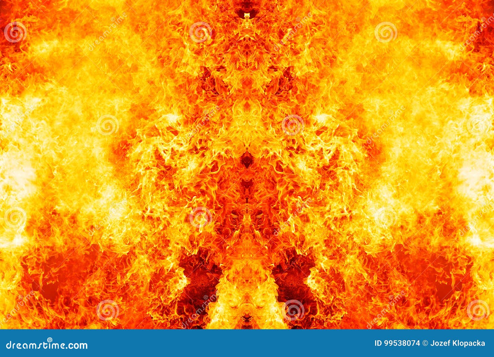 Beautiful Detailed Structure of Flames of Burning Bonfire. Stock Photo ...