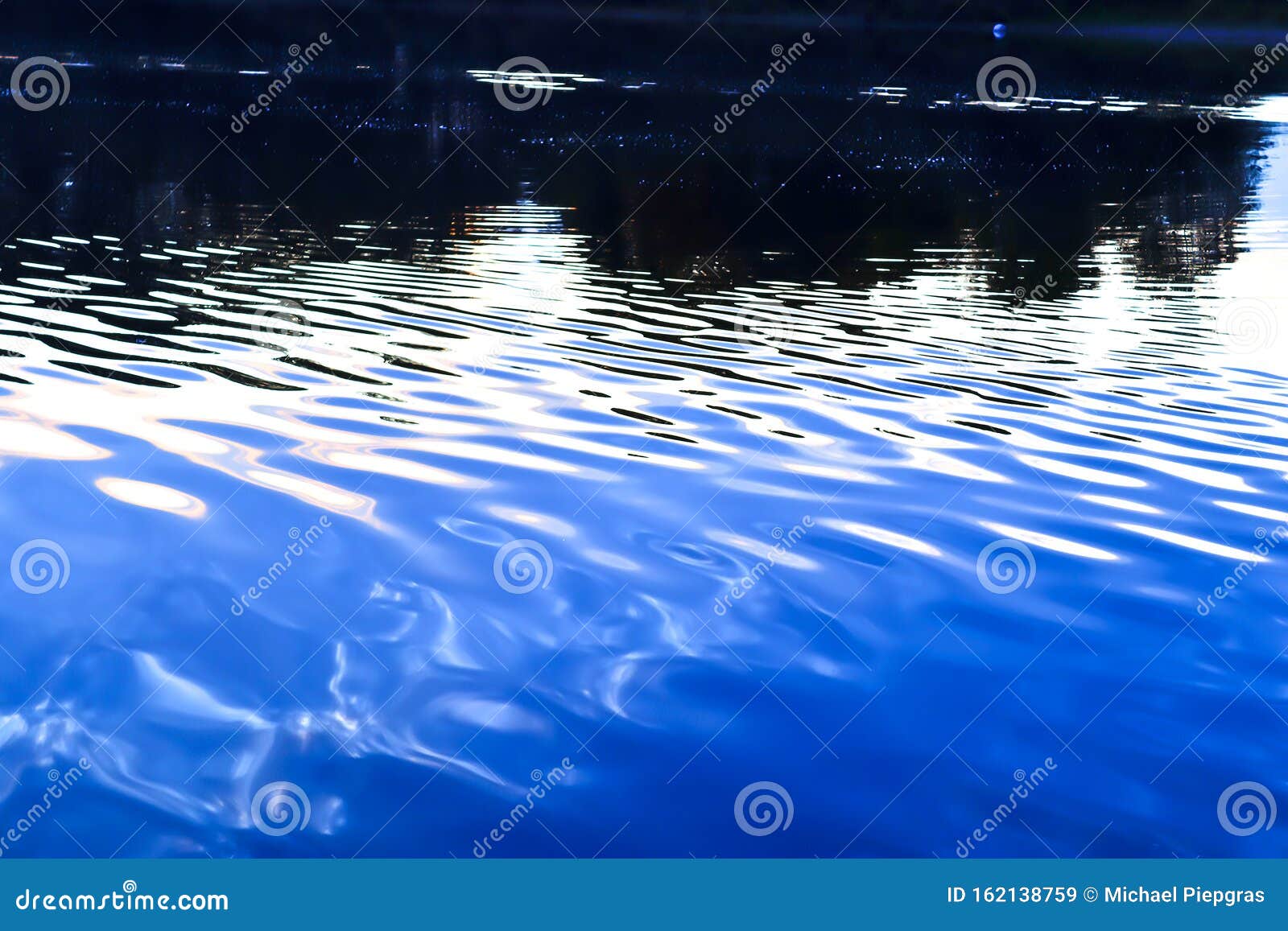 Beautiful and Detailed Water Surface Texture with Reflections Waves and ...