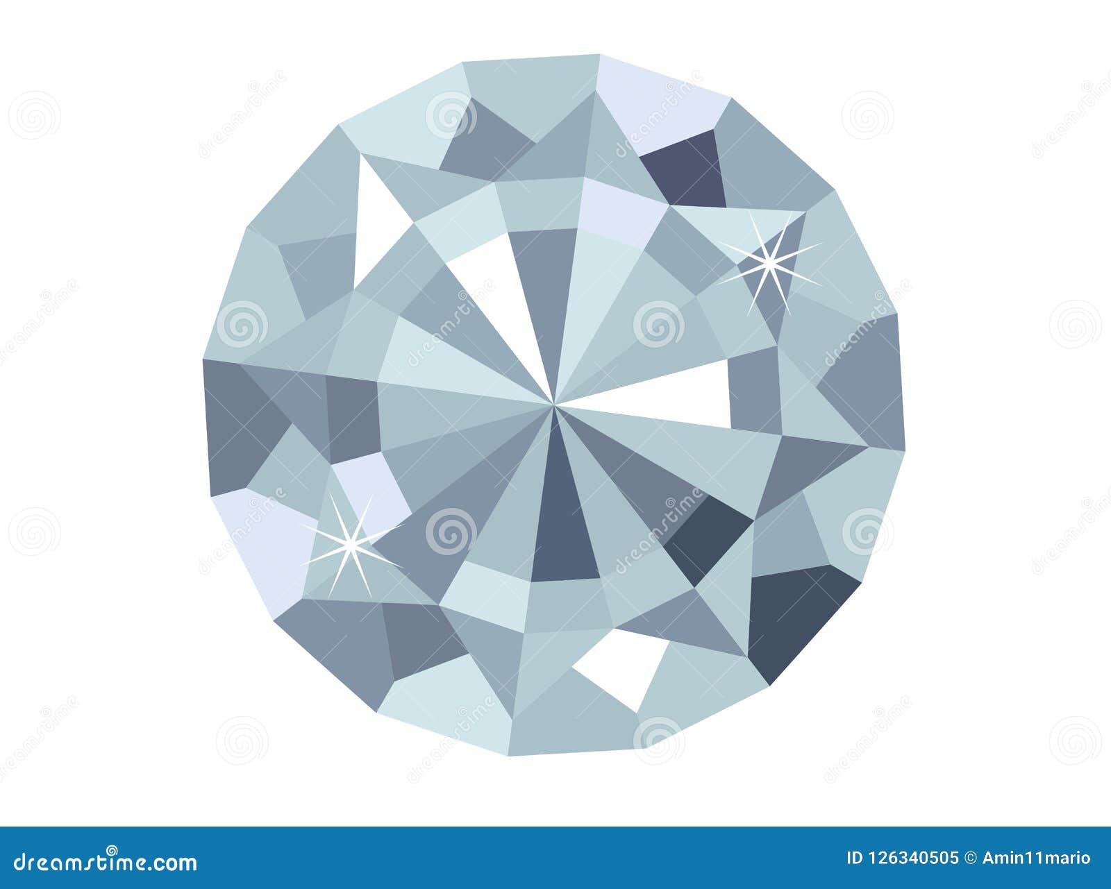 Beautiful Diamond Illustration for Design Stock Illustration ...