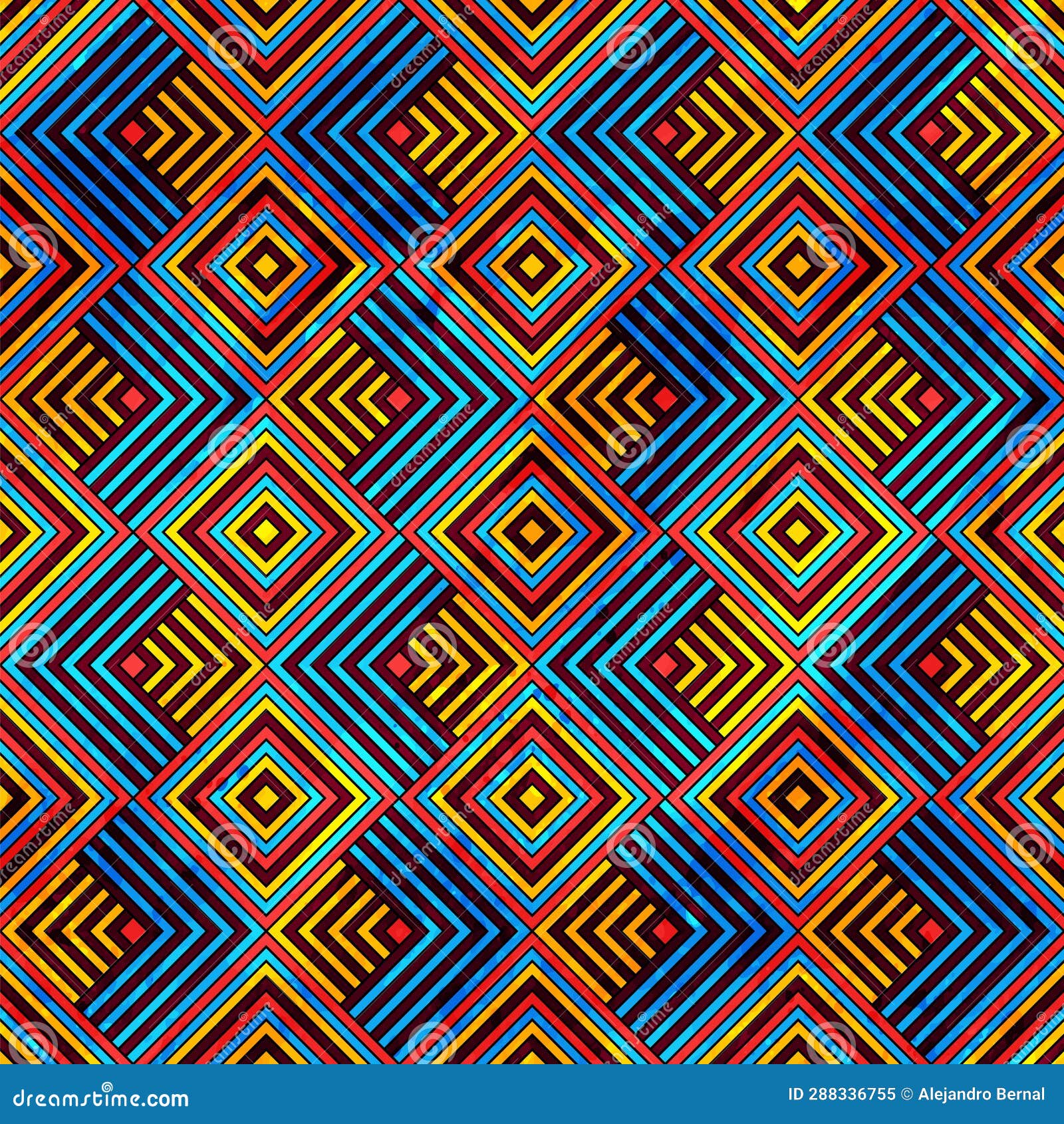 Beautiful Diamond and Zig Zag Art Based on Indigenous Patterns Stock ...