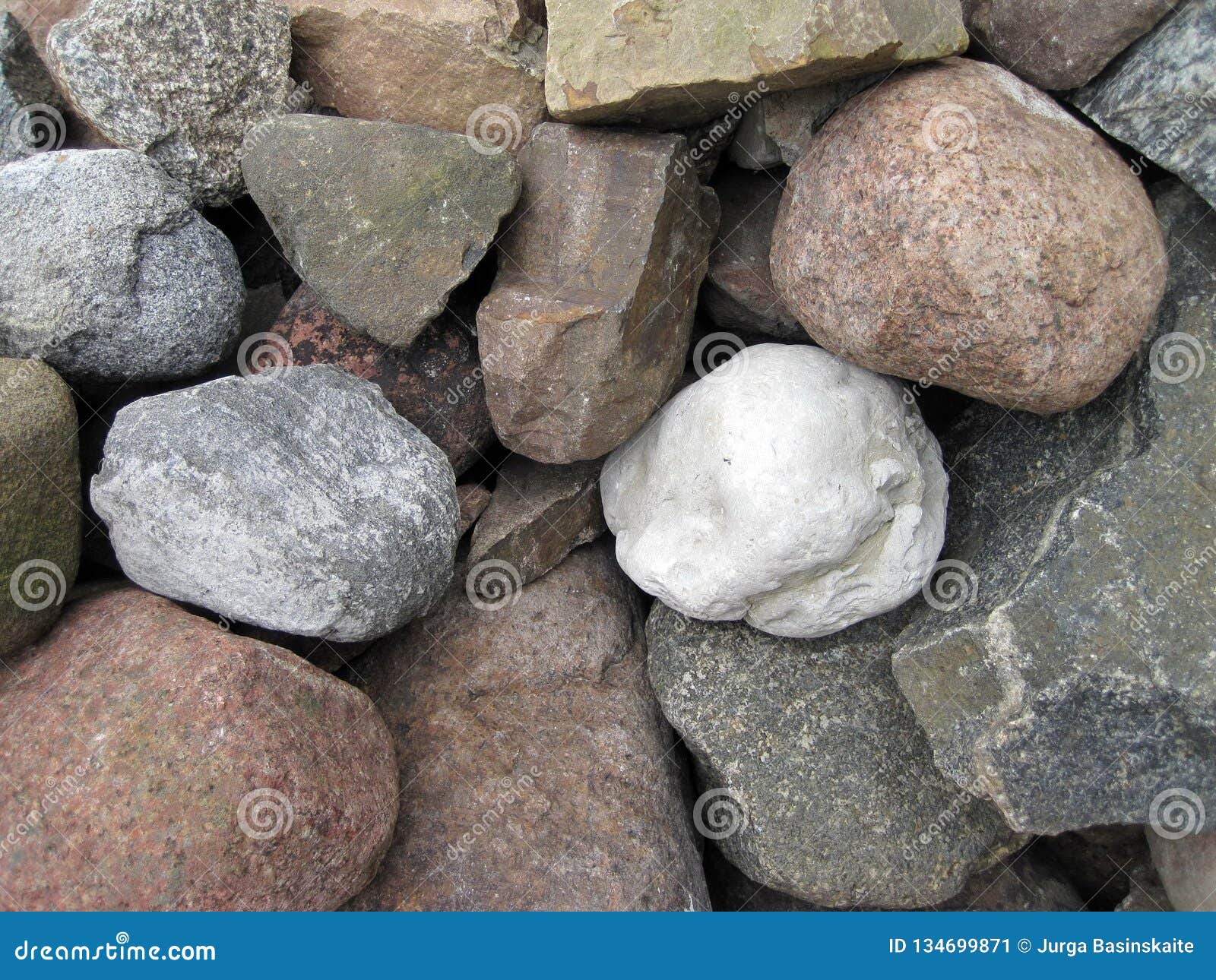 Beautiful Different Shape Stones, Lithuania Stock Image - Image of ...