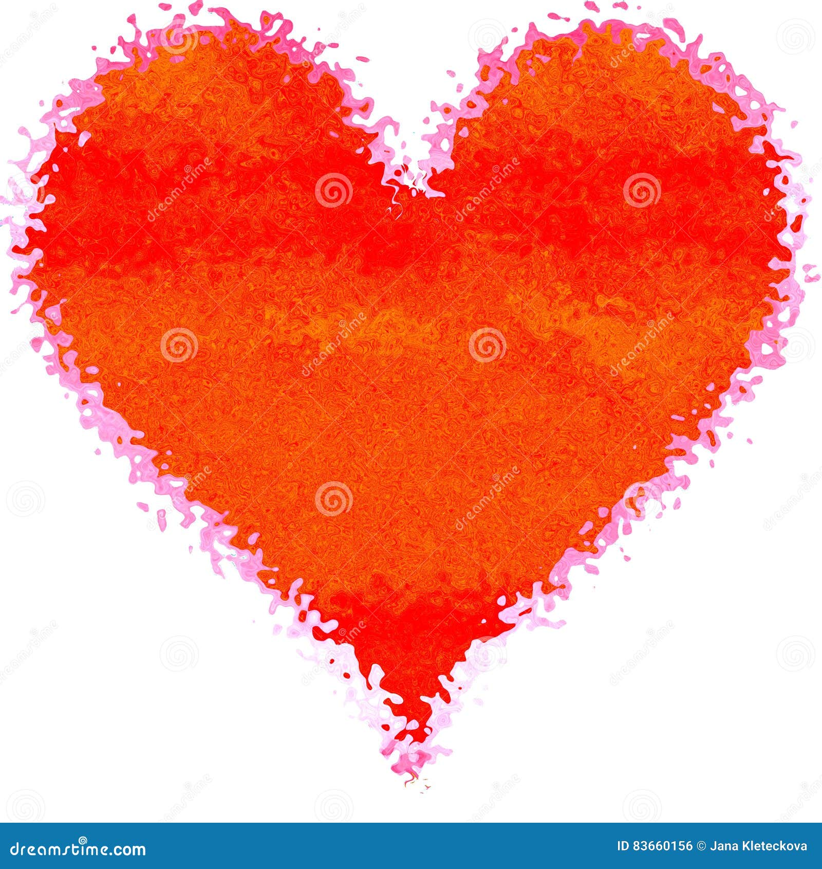 Beautiful Diffuse Splash Splatter Red Heart Stock Illustration ...