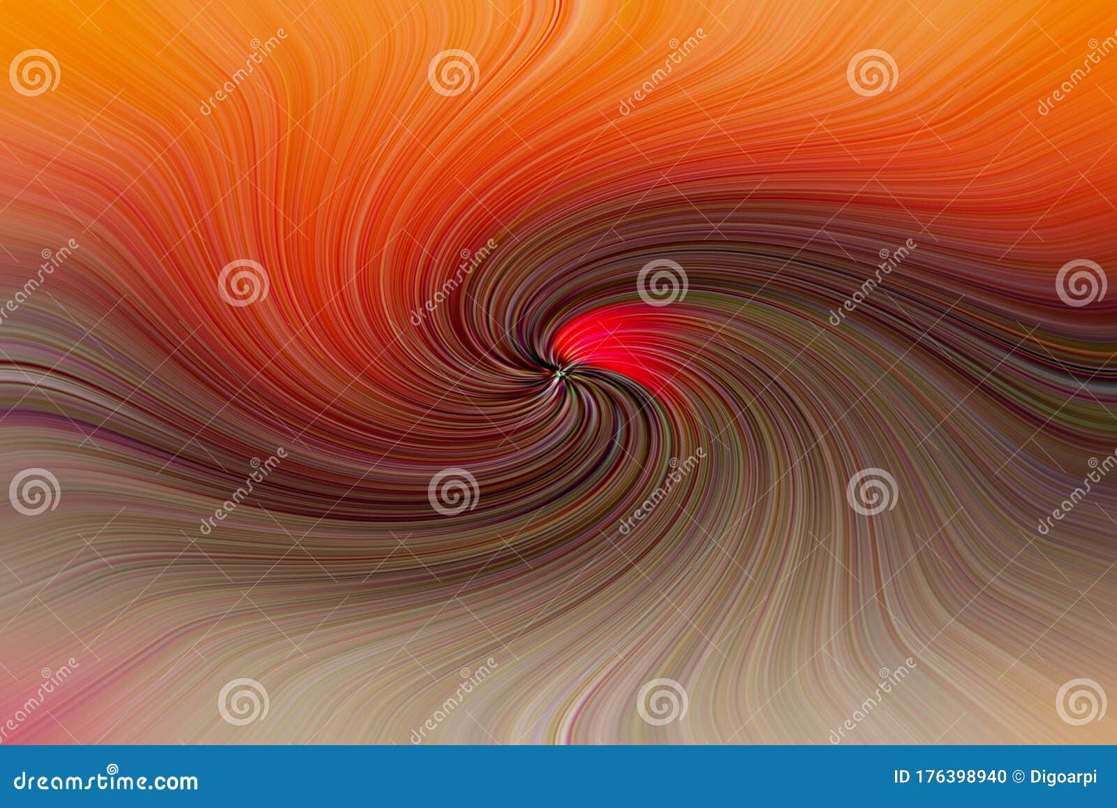 Beautiful Digital Art, Illustration Curved Lines Stock Illustration ...