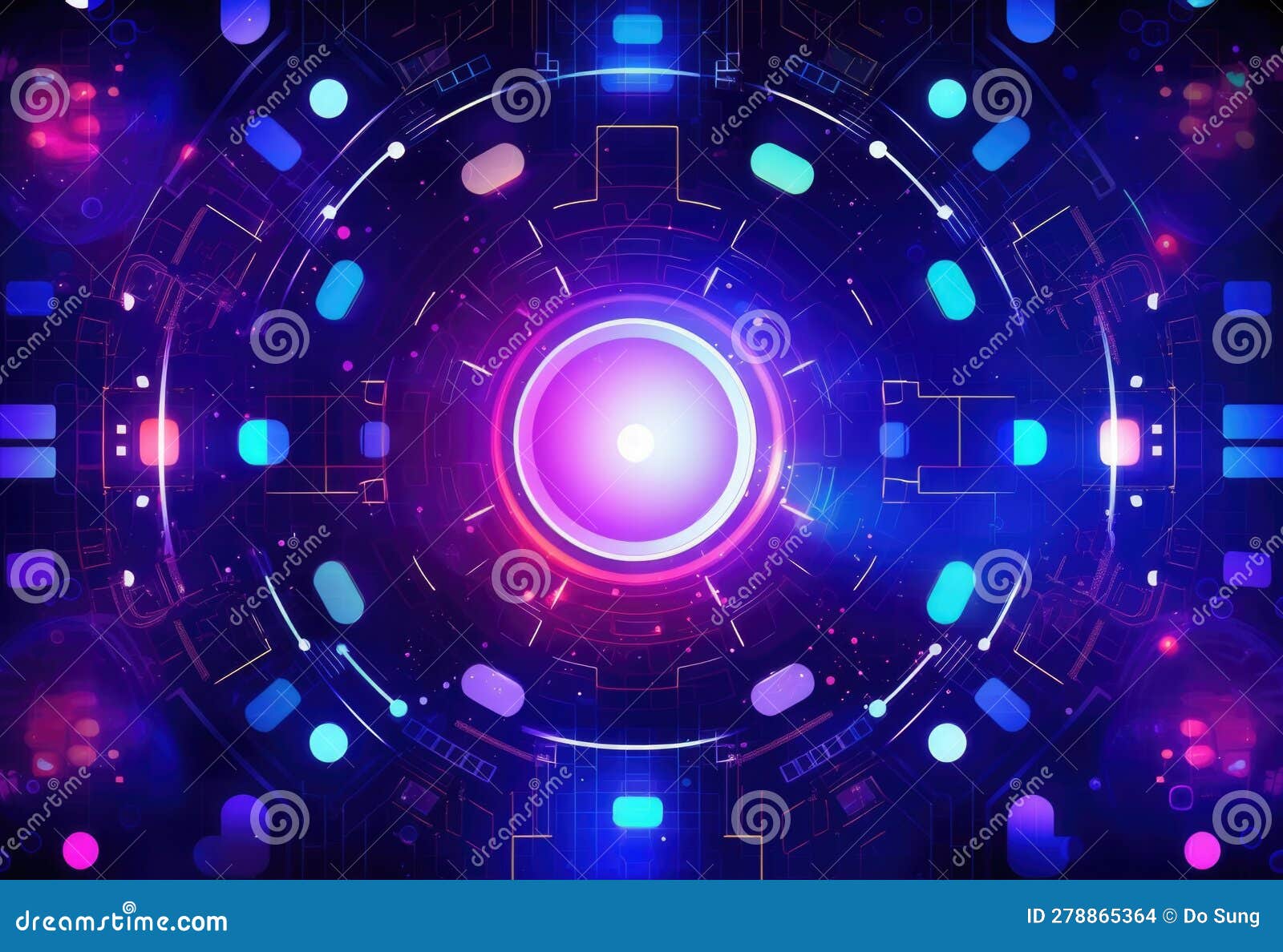 Beautiful Digital Background Stock Illustration - Illustration of ...