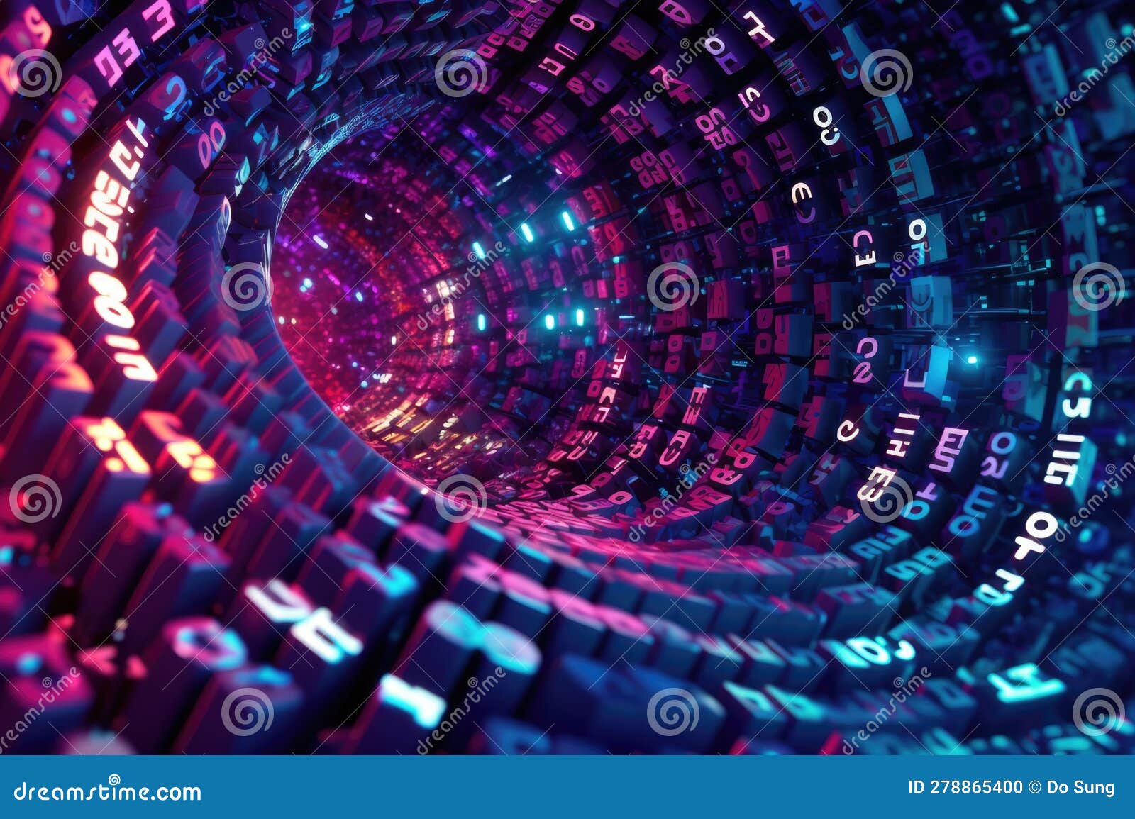 Beautiful Digital Background Stock Illustration - Illustration of ...